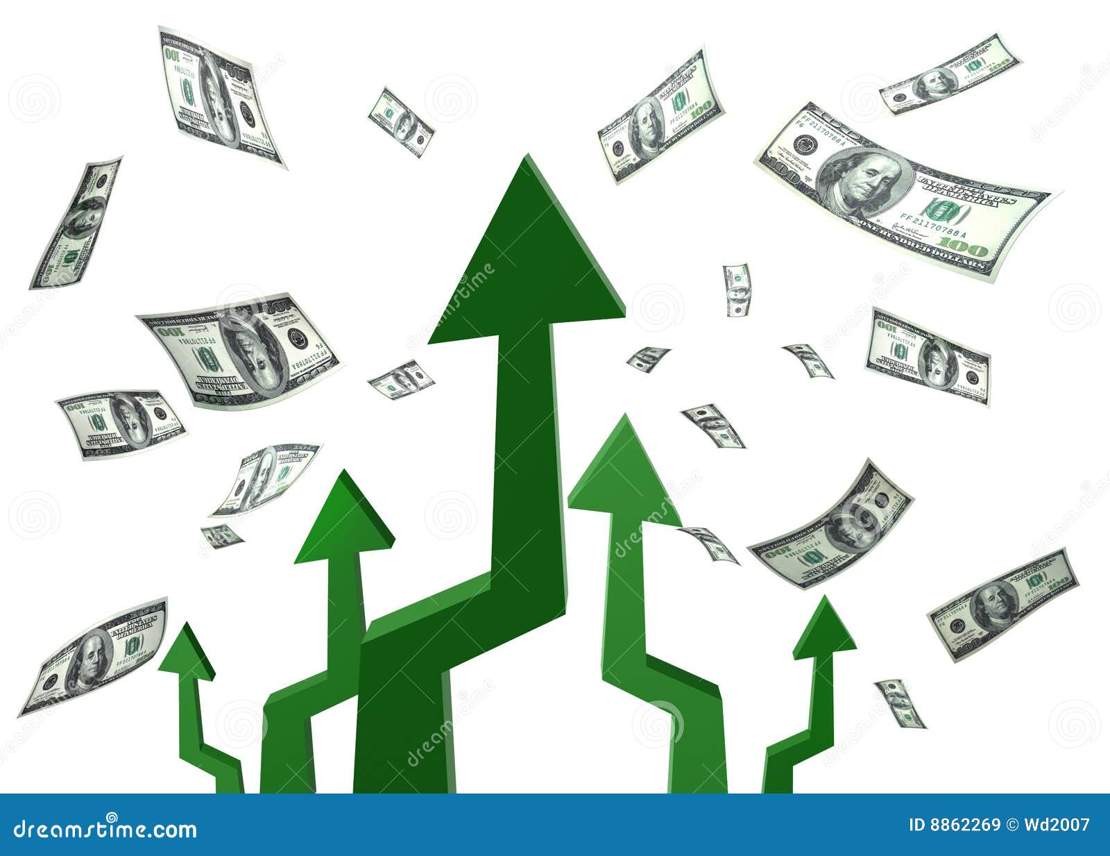 Money arrows target stock illustration. Illustration of trend - 8862269