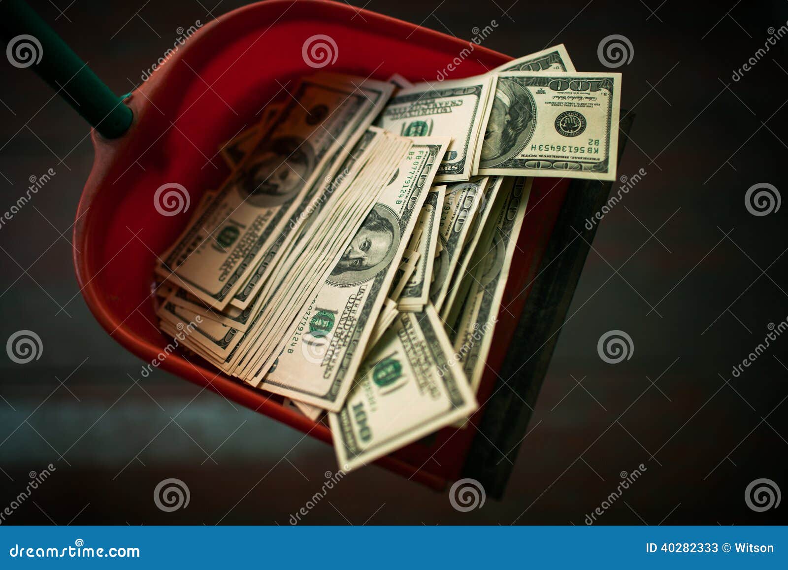 Money as garbage stock image. Image of full, investment - 40282333