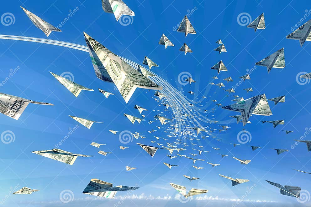 Money Attack! 3d Winner Concept Stock Illustration - Illustration of ...