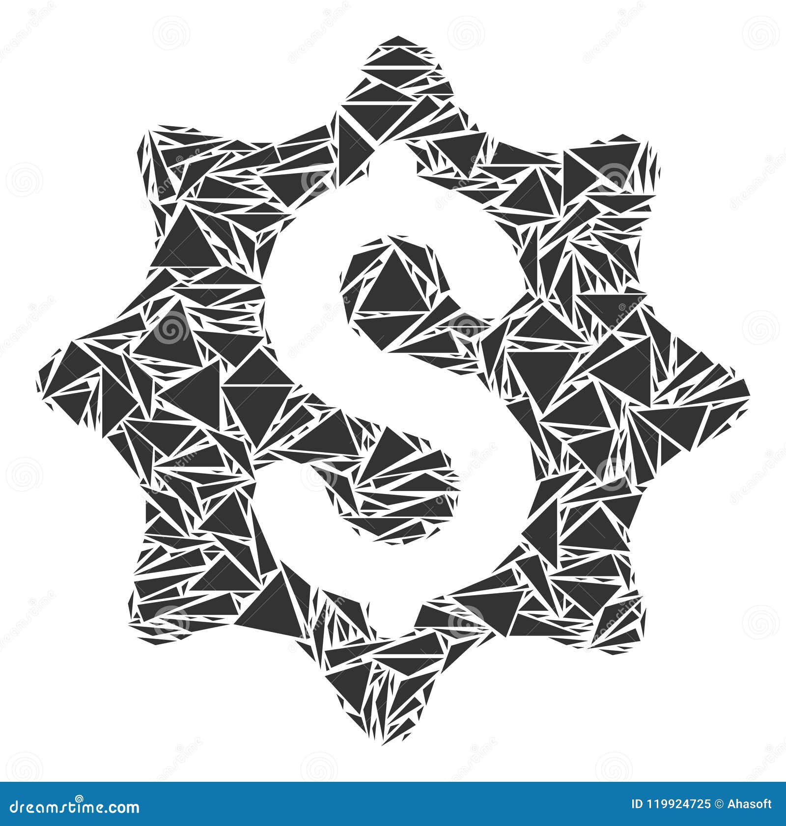 Money Award Collage of Triangles Stock Vector - Illustration of ...