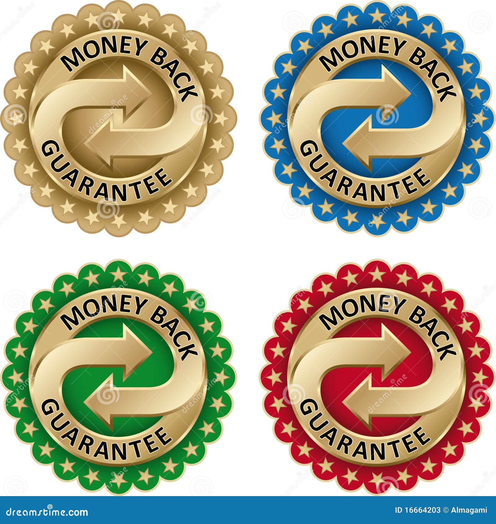 Money Back stock vector. Illustration of blue, buyer - 16664203