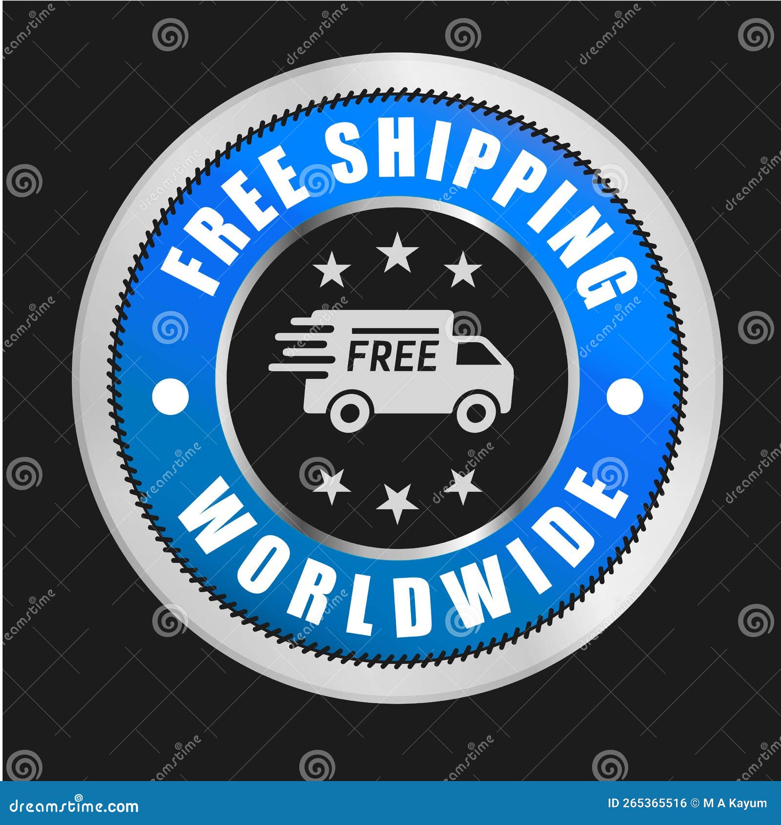 Free Shipping Worldwide Vector Logo. Worldwide Shipping Logo Stock ...