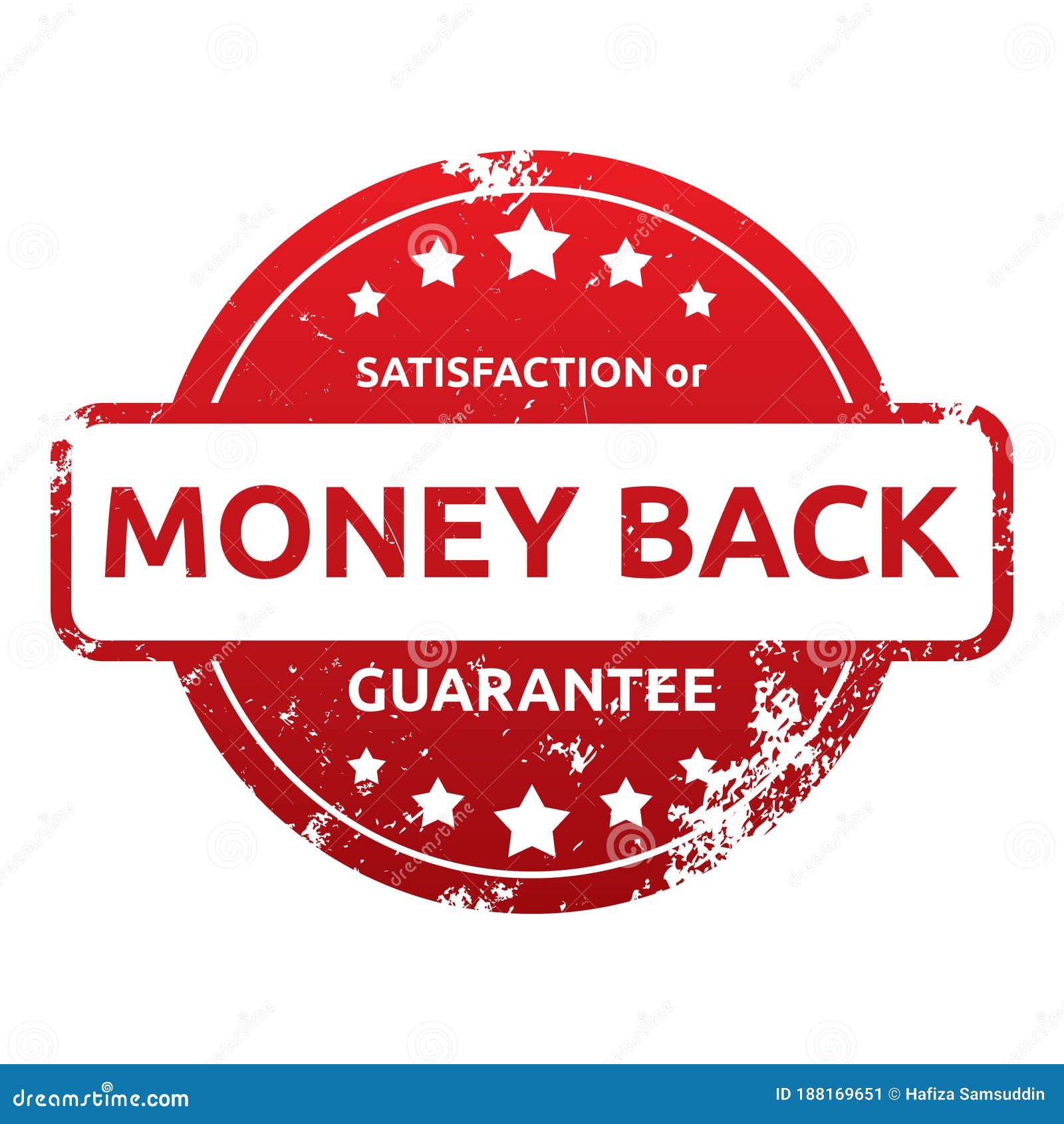 Money Back Guarantee Label. Vector Illustration Decorative Design Stock ...