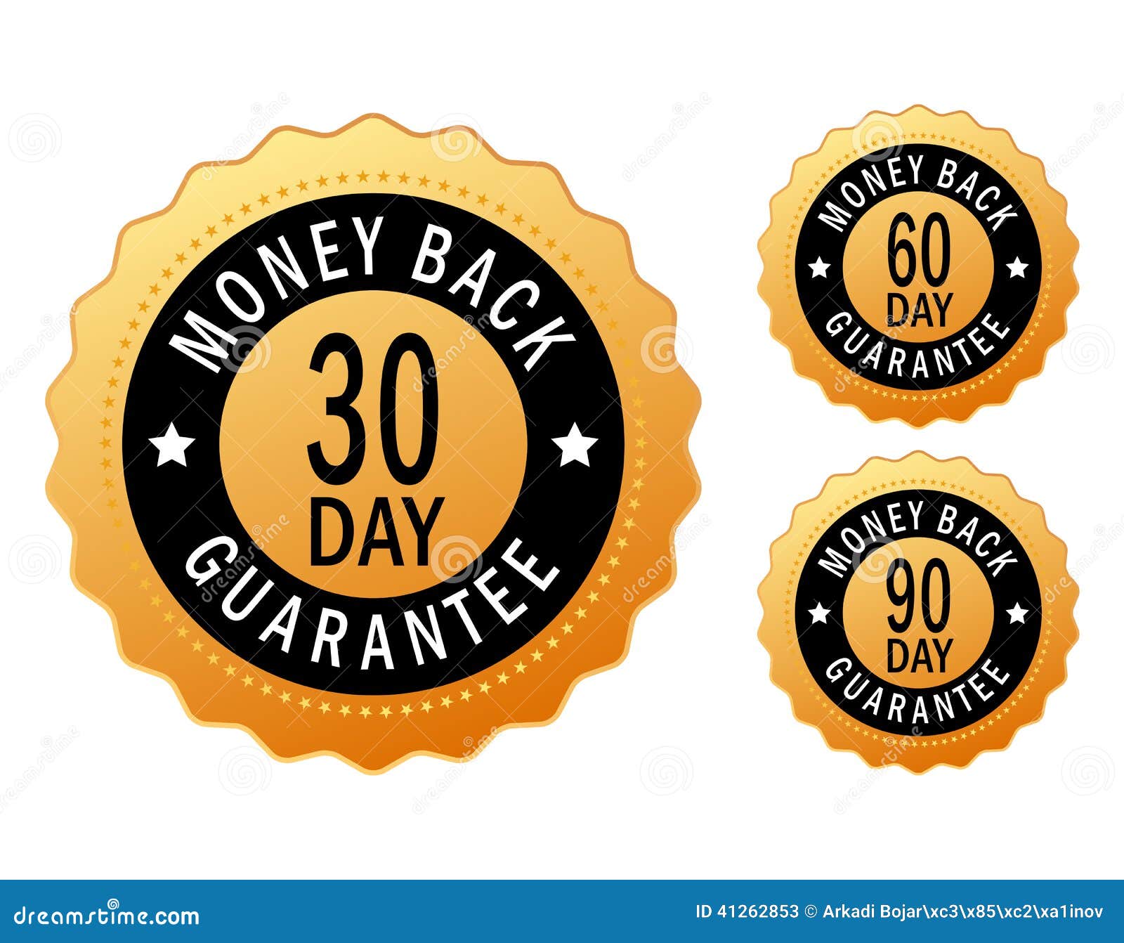 Money back icon stock vector. Illustration of mark, medal - 41262853