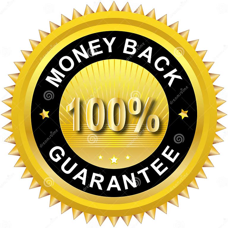 Money back label stock vector. Illustration of guarantee - 13381610