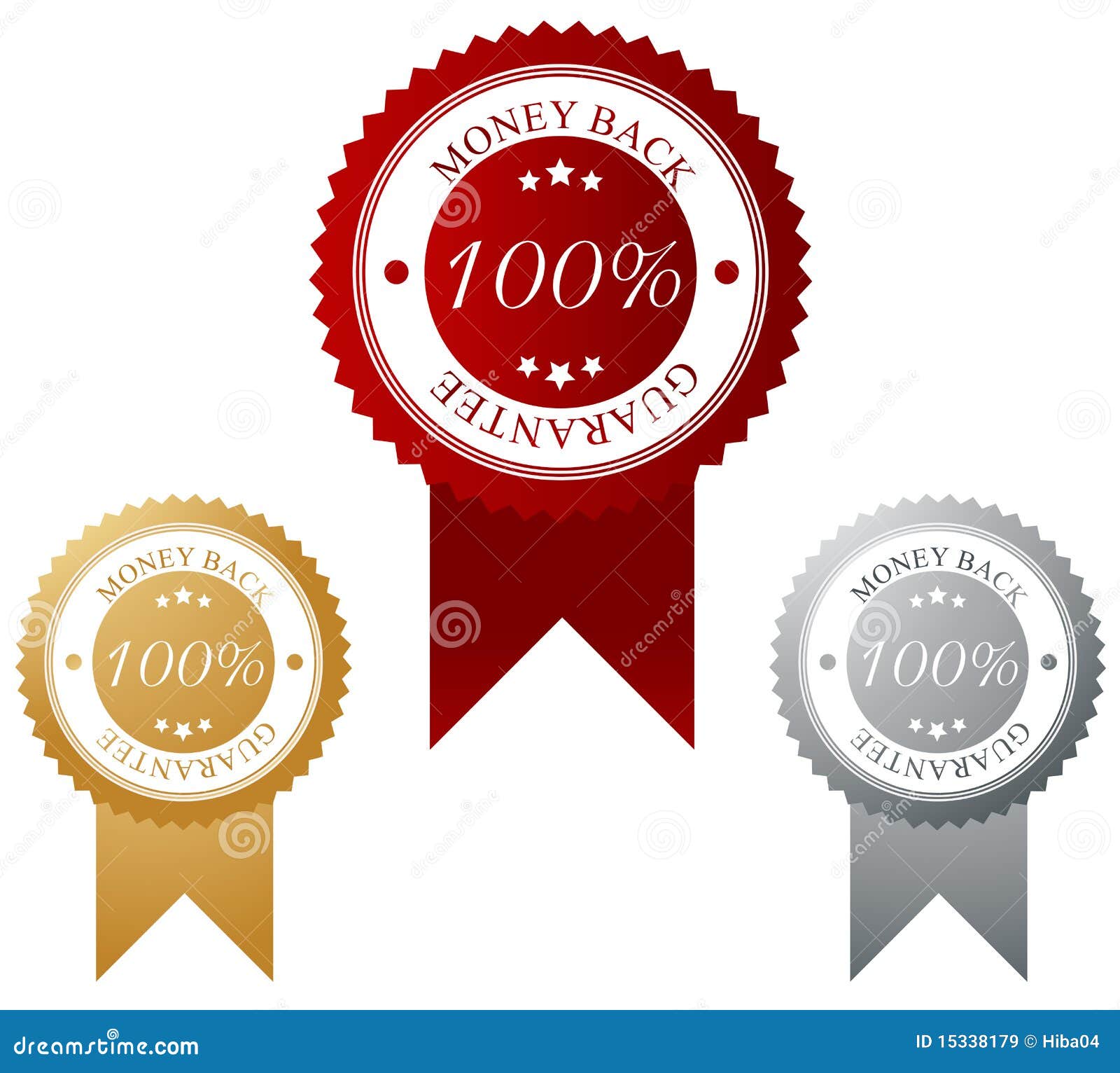 Money back labels. stock vector. Illustration of control - 15338179