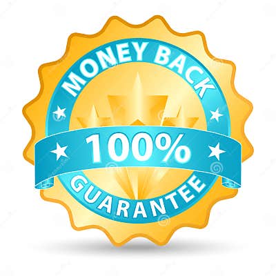 Money back ribbon stock vector. Illustration of approval - 16235863