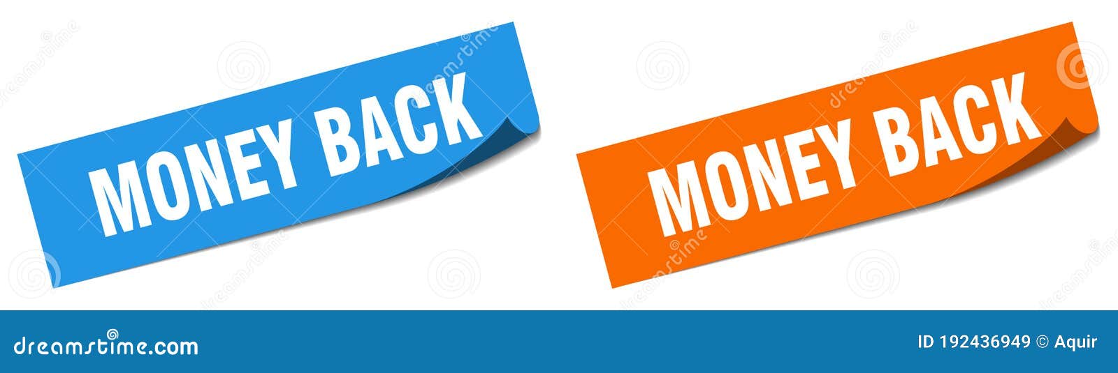 Money Back Sticker. Money Back Sign Set Stock Vector - Illustration of ...