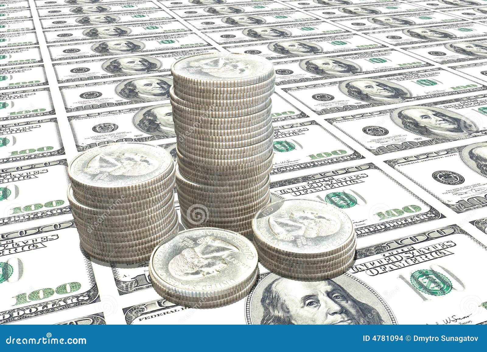 Money background stock illustration. Illustration of change - 4781094