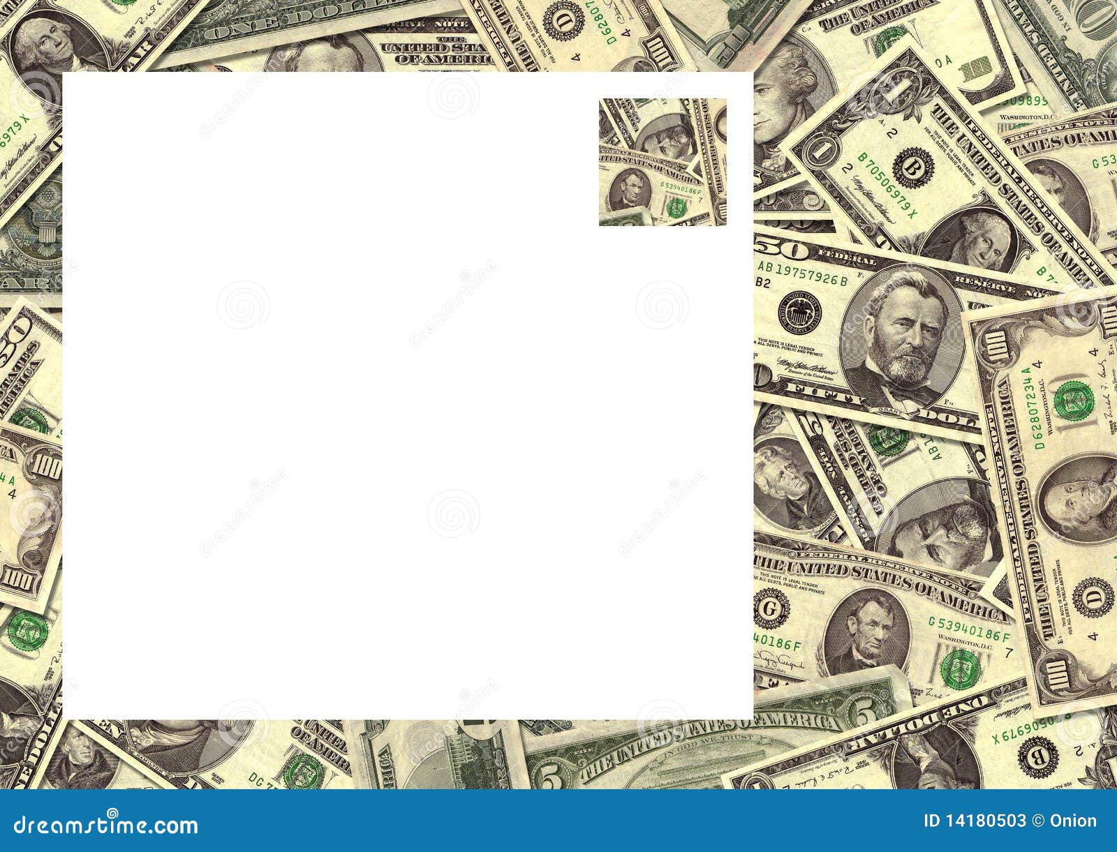 Money background border stock image. Image of colors - 14180503