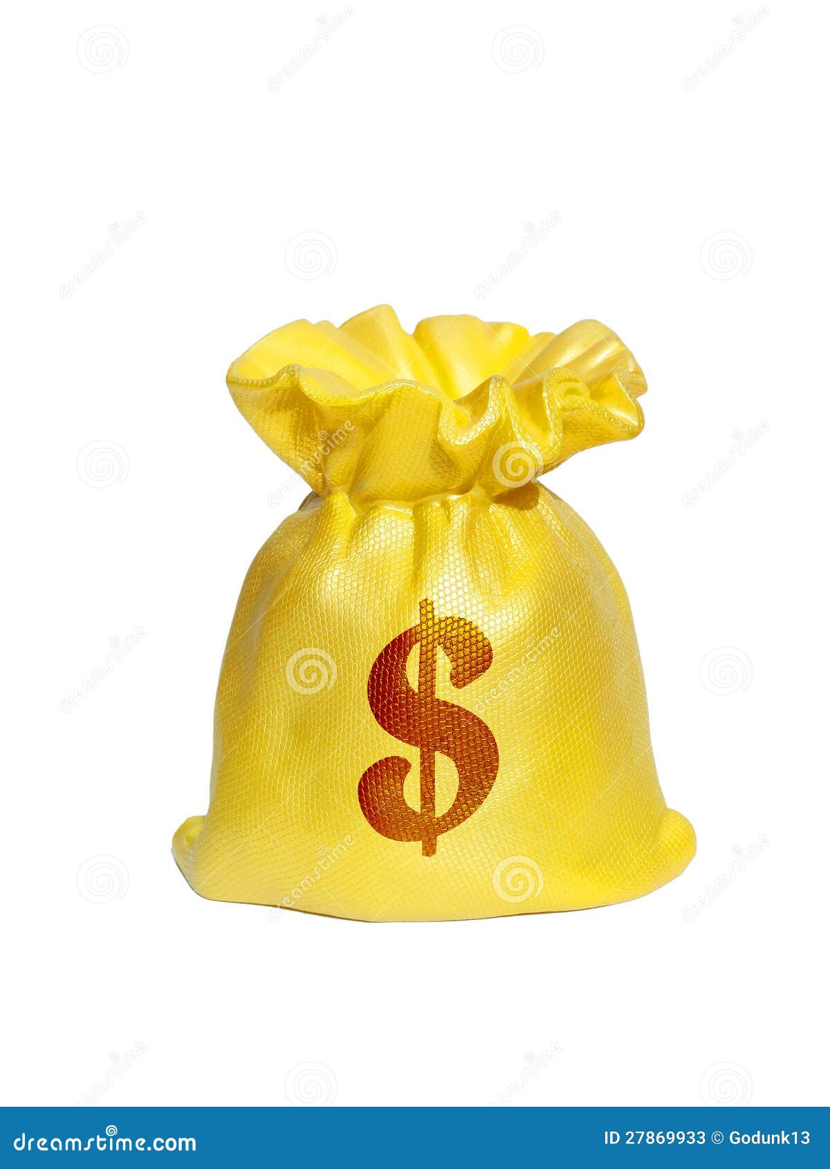 Money Bag With Dollar Sign Stock Photos - Image: 27869933