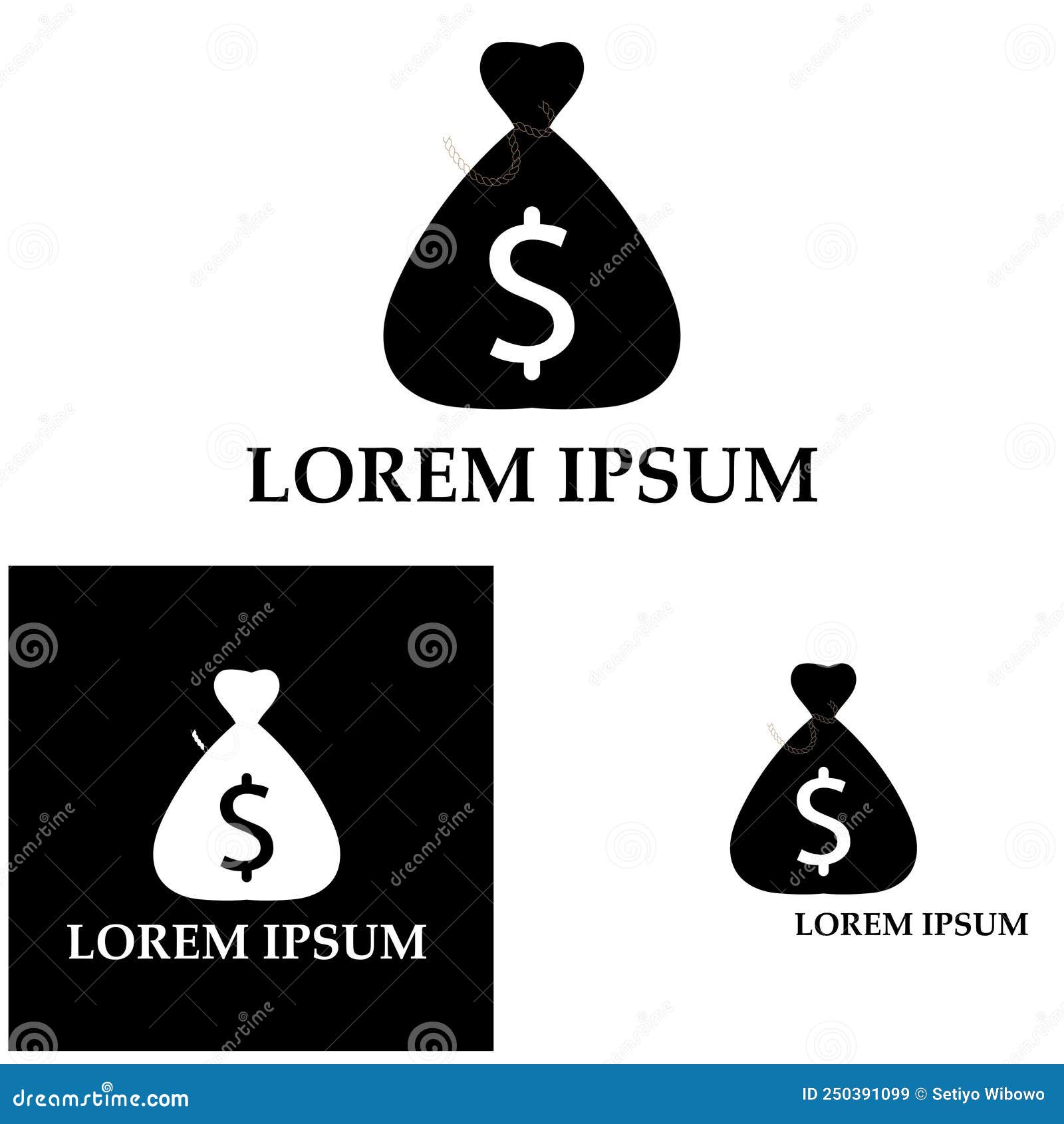 Money Bag with Dollar Symbol Vector Logo Icon Stock Vector ...