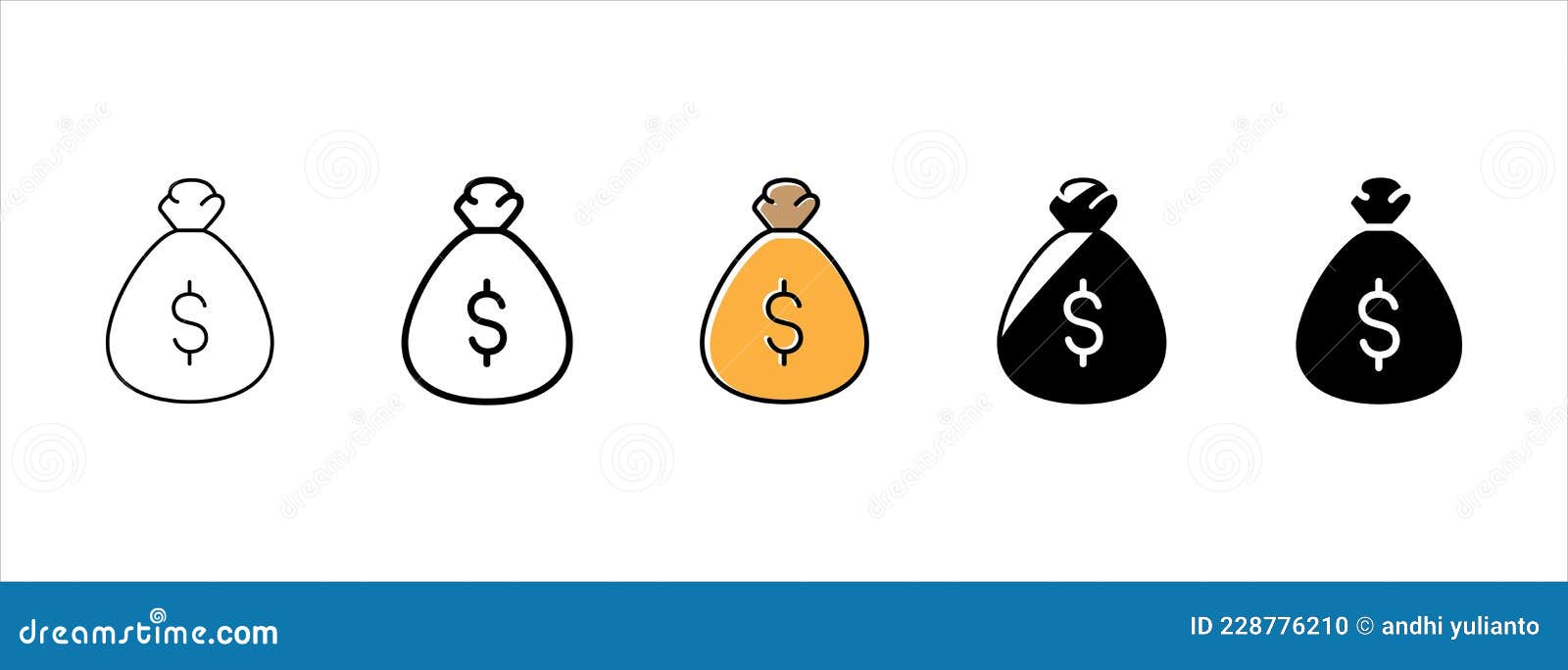 Pouch Vector Icon Isolated On Transparent Background, Linear Pou ...