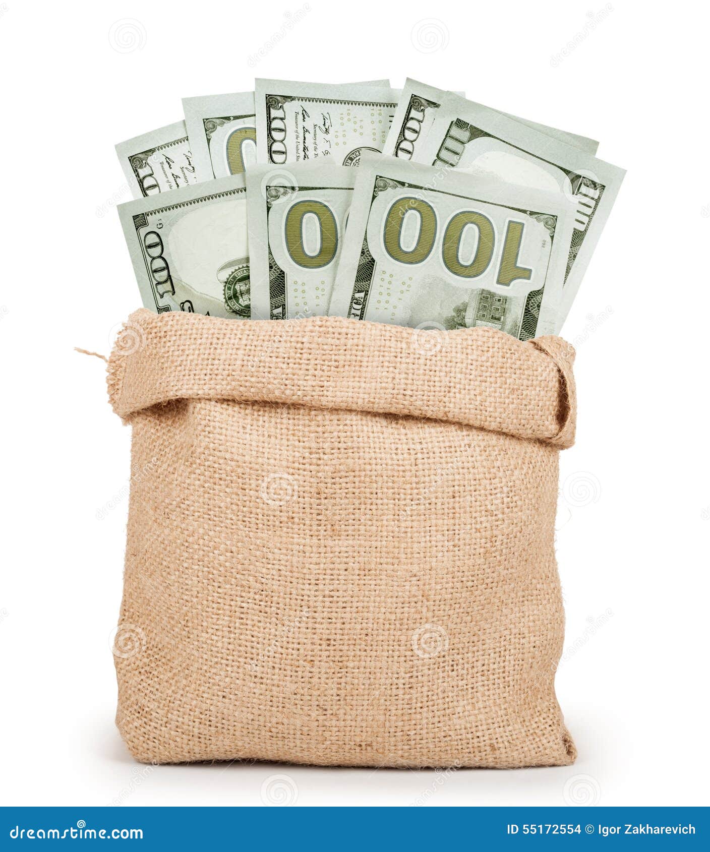 Money in bag stock photo. Image of financial, concept - 55172554