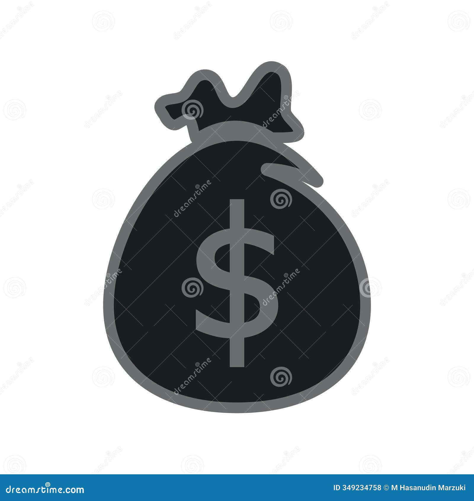 Money bag logo template stock illustration. Illustration of vertical ...