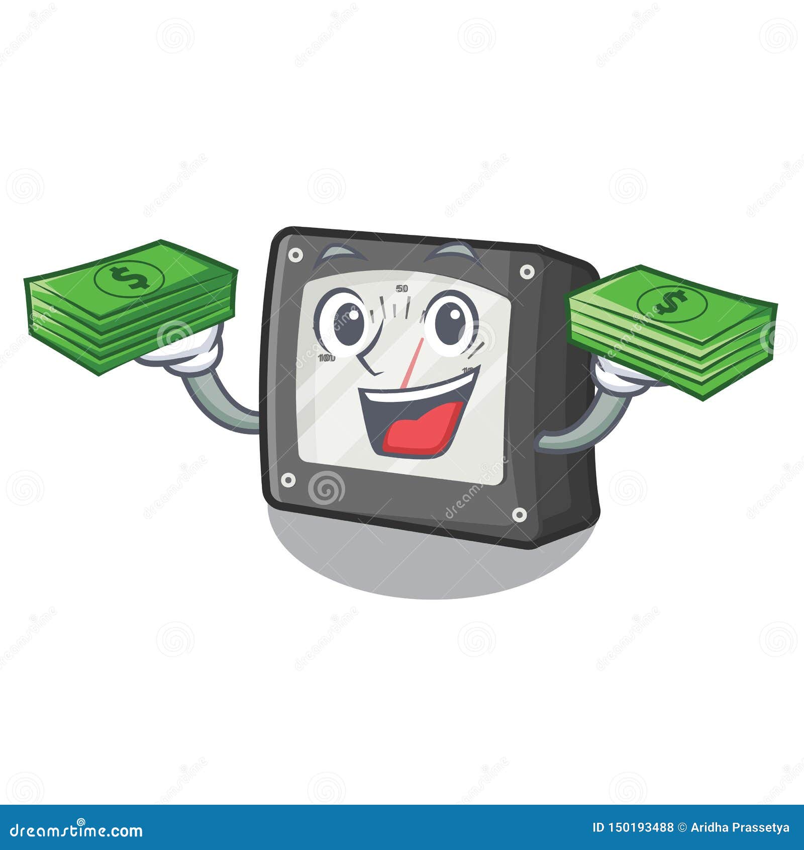 Money Meter Royalty-Free Cartoon | CartoonDealer.com #8831384