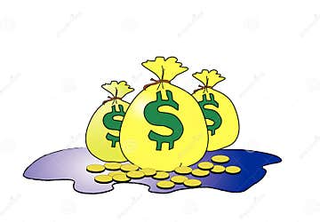Money Bags stock vector. Illustration of graphic, clipart - 1302368