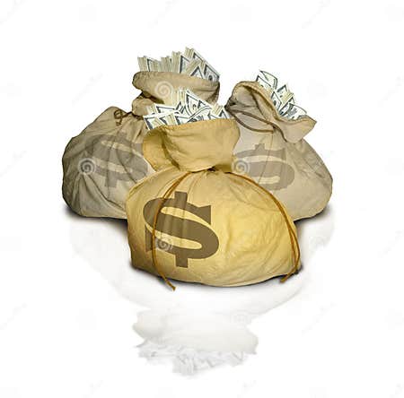 Money bags stock photo. Image of bills, financial, investments - 4023984