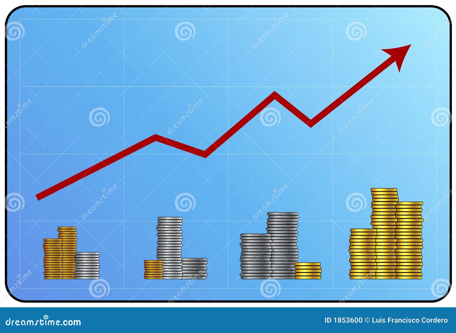 Money balance stock vector. Illustration of banking, rich - 1853600