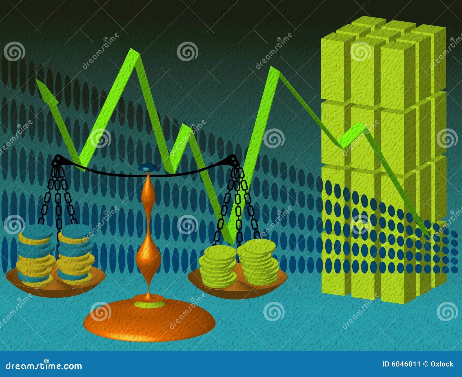 Money balance stock illustration. Illustration of concept - 6046011