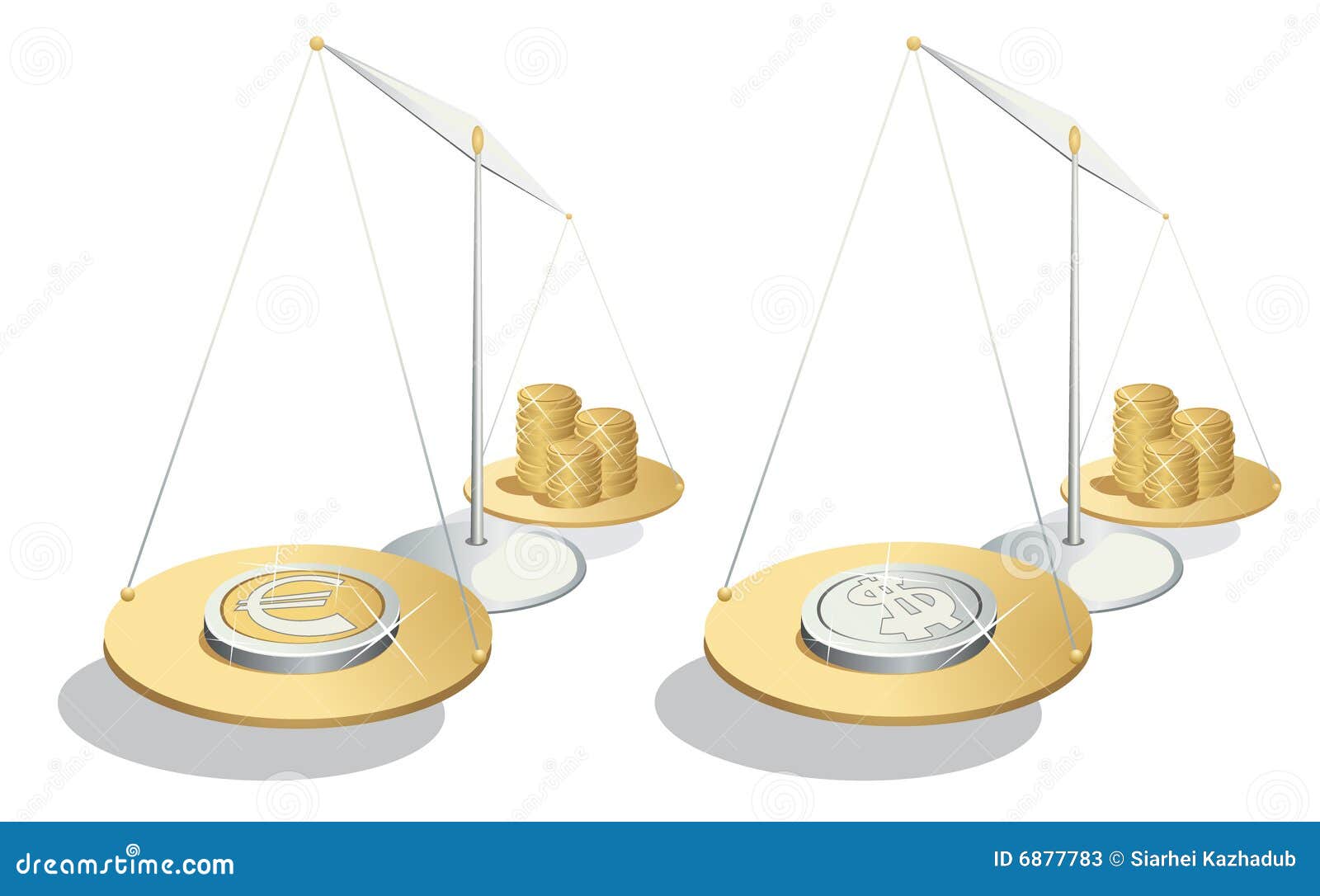 Money balance stock vector. Illustration of default, painting - 6877783
