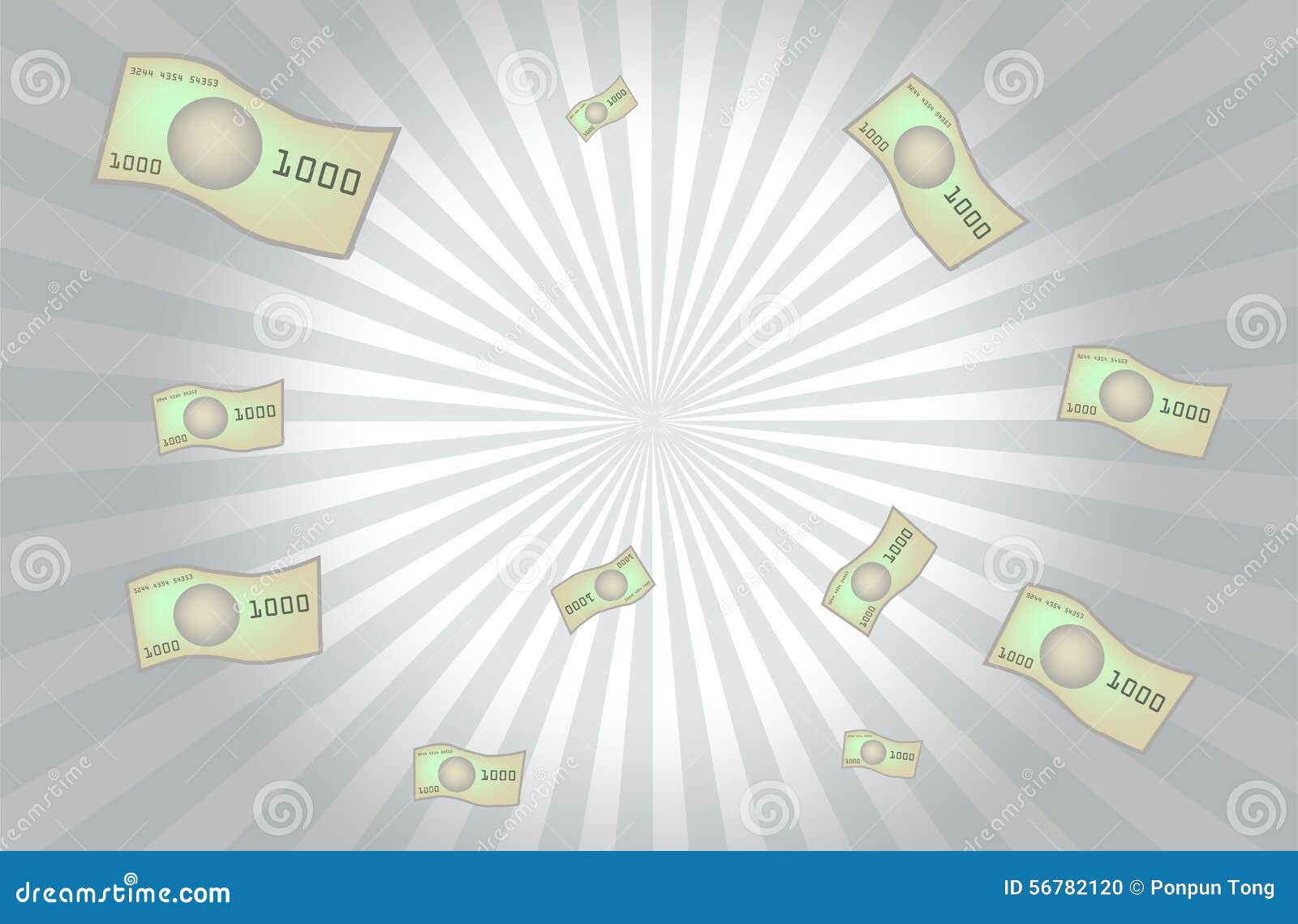 Money Bank Notes Flying Vector Background Stock Vector - Illustration ...
