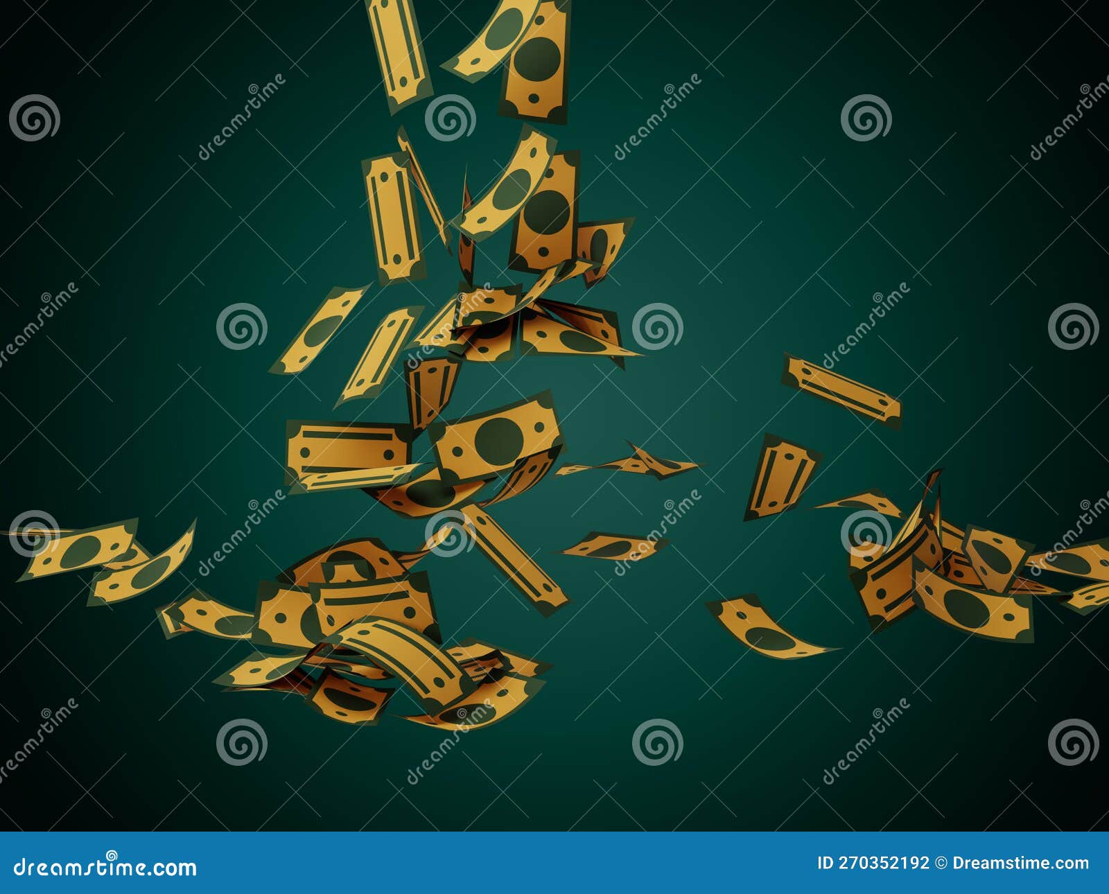 Money Banknote Bundles and Bones Piled and Stacked 3D Render ...