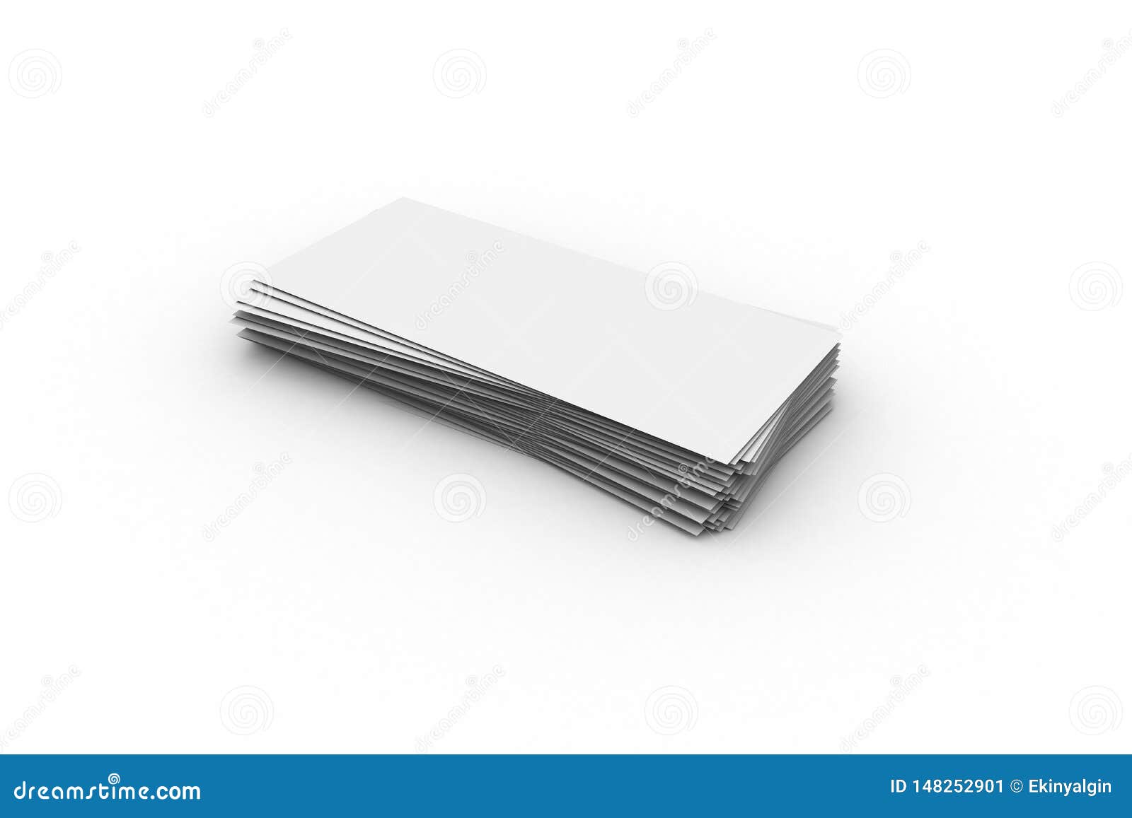 Money Banknote Template Mock Up on White Stock Illustration ...