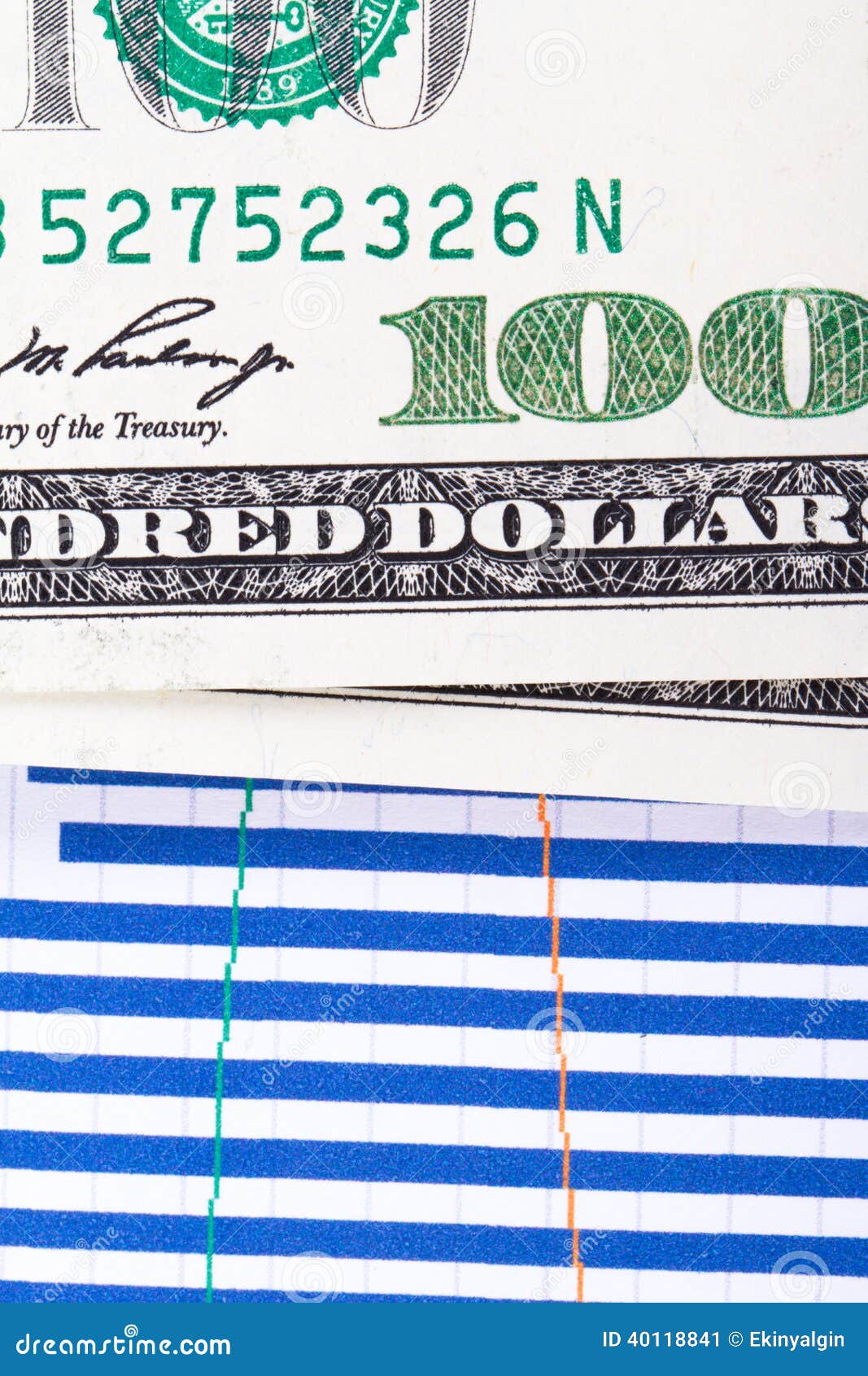 Money and Bar Chart Graph stock image. Image of graph - 40118841