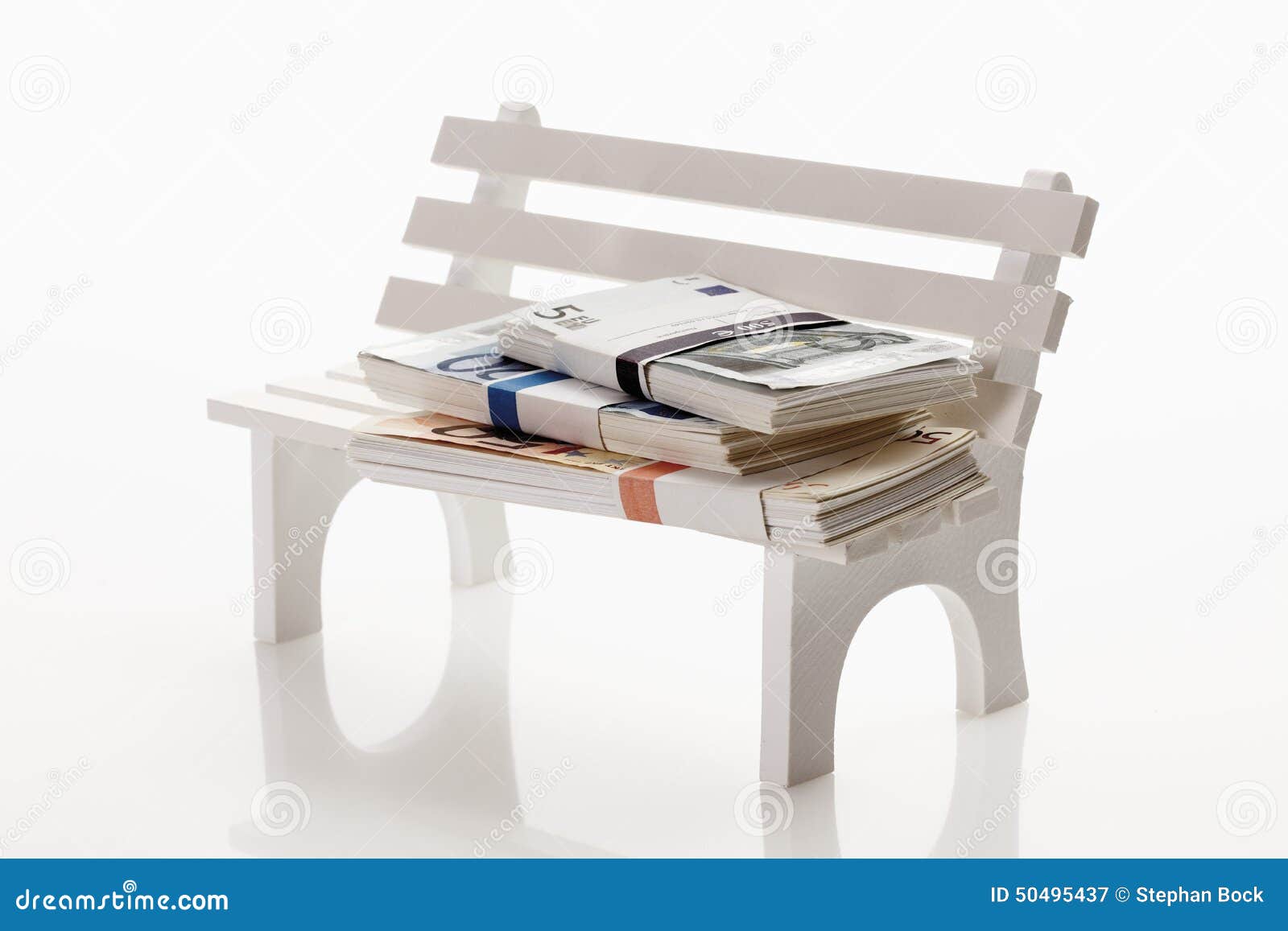 Money on bench stock image. Image of loan, note, investment - 50495437