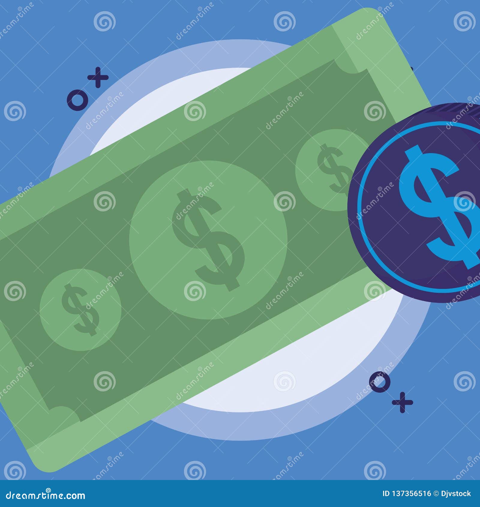 Money bill design stock vector. Illustration of marketing - 137356516