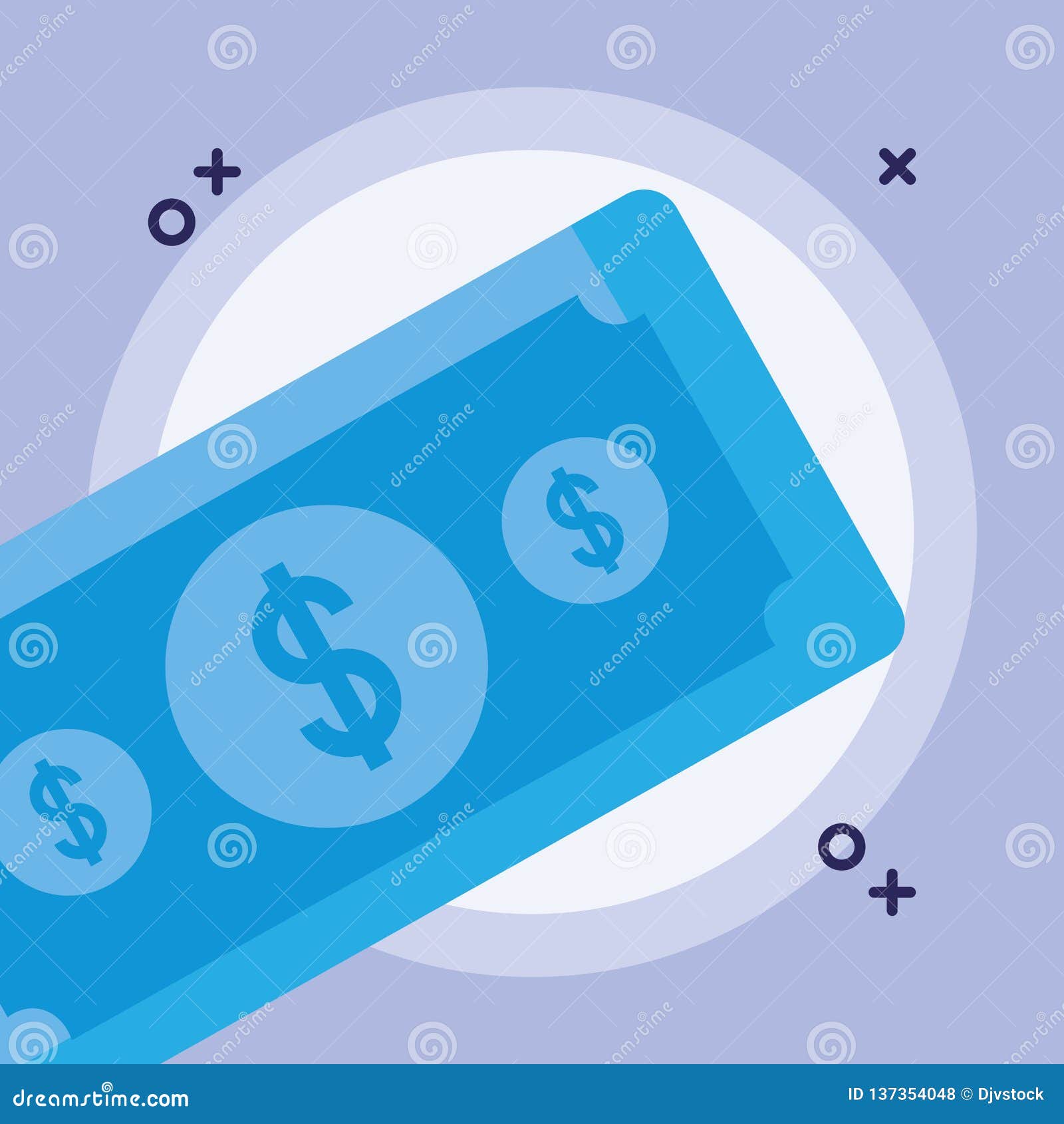 Money bill design stock vector. Illustration of symbol - 137354048