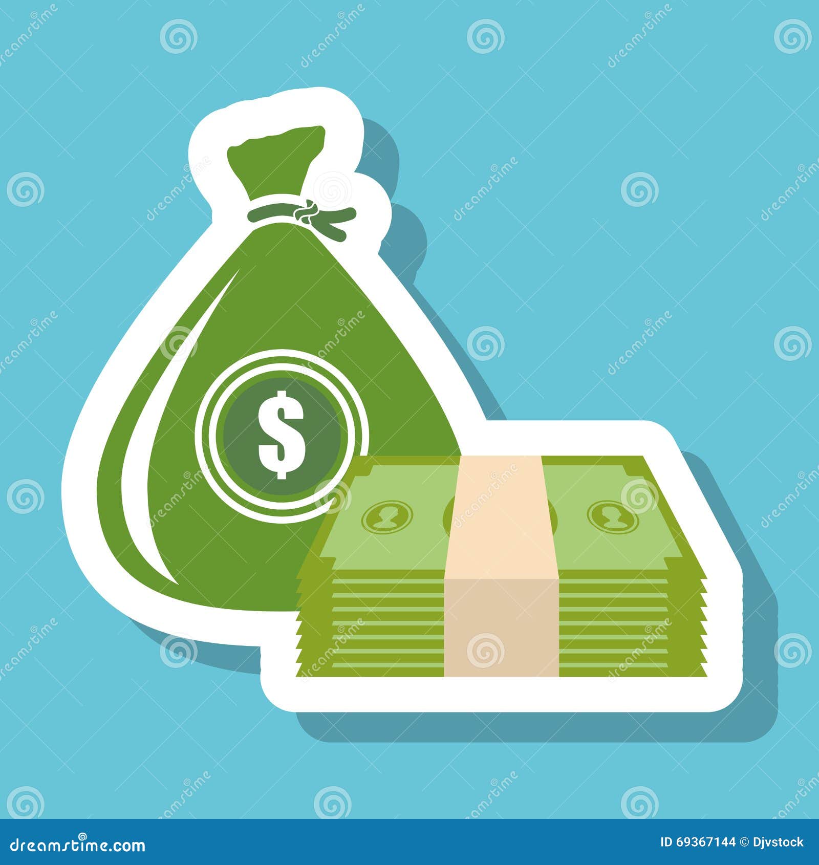 Money Bills Design, Vector Illustration, Vector Illustration Stock ...