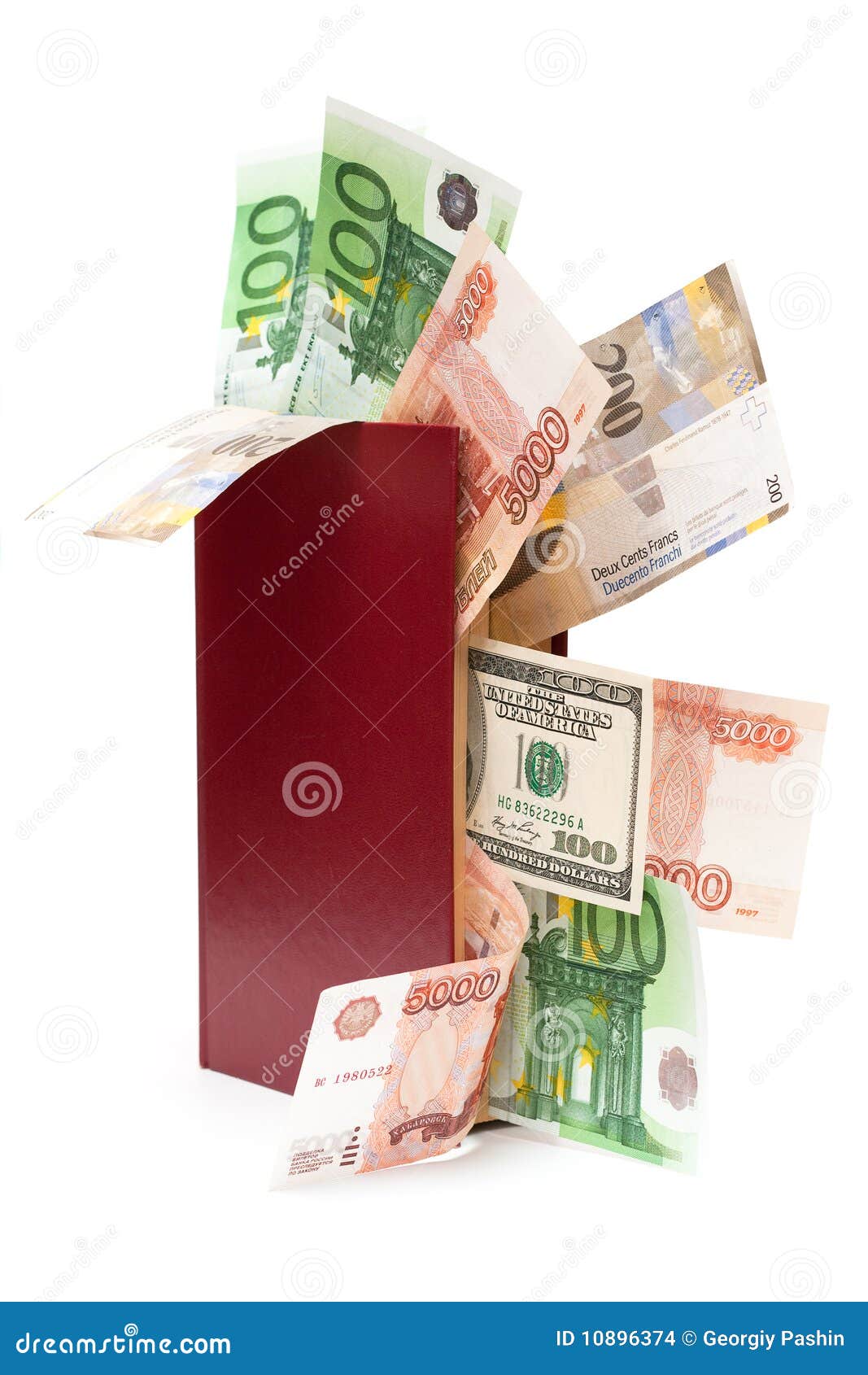 Money in the book stock photo. Image of paper, abstract - 10896374
