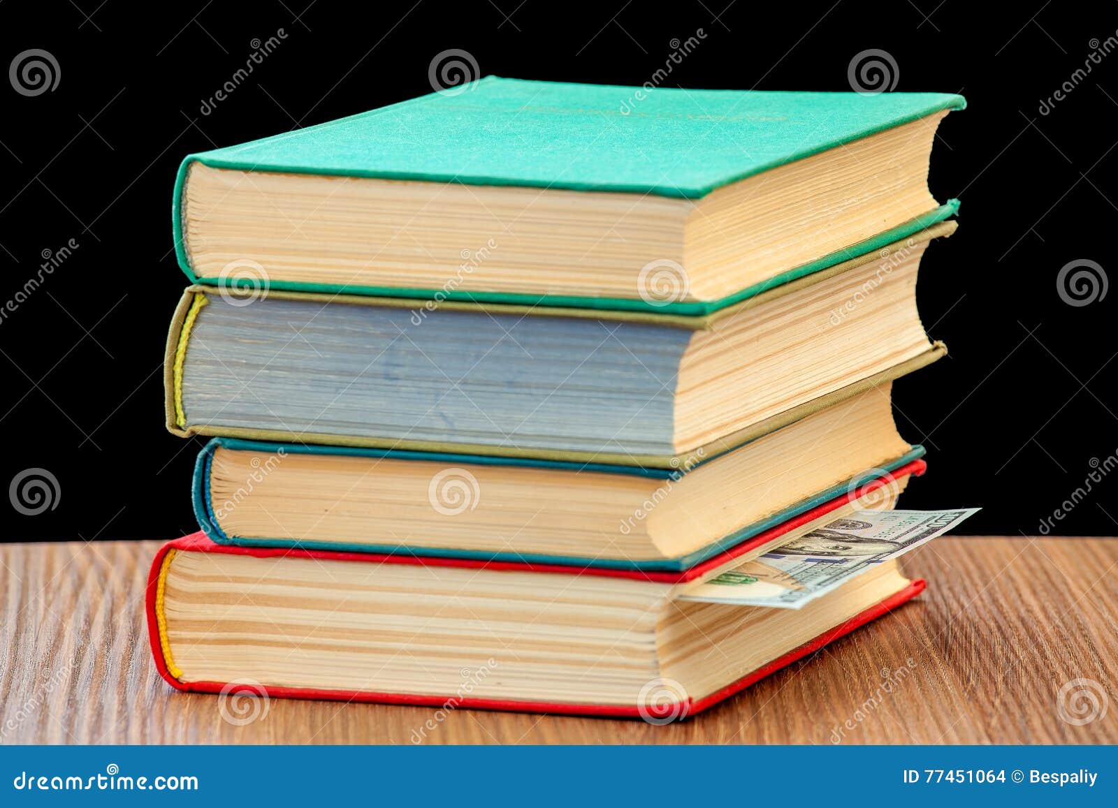 Money in the book. stock photo. Image of invoice, financial - 77451064