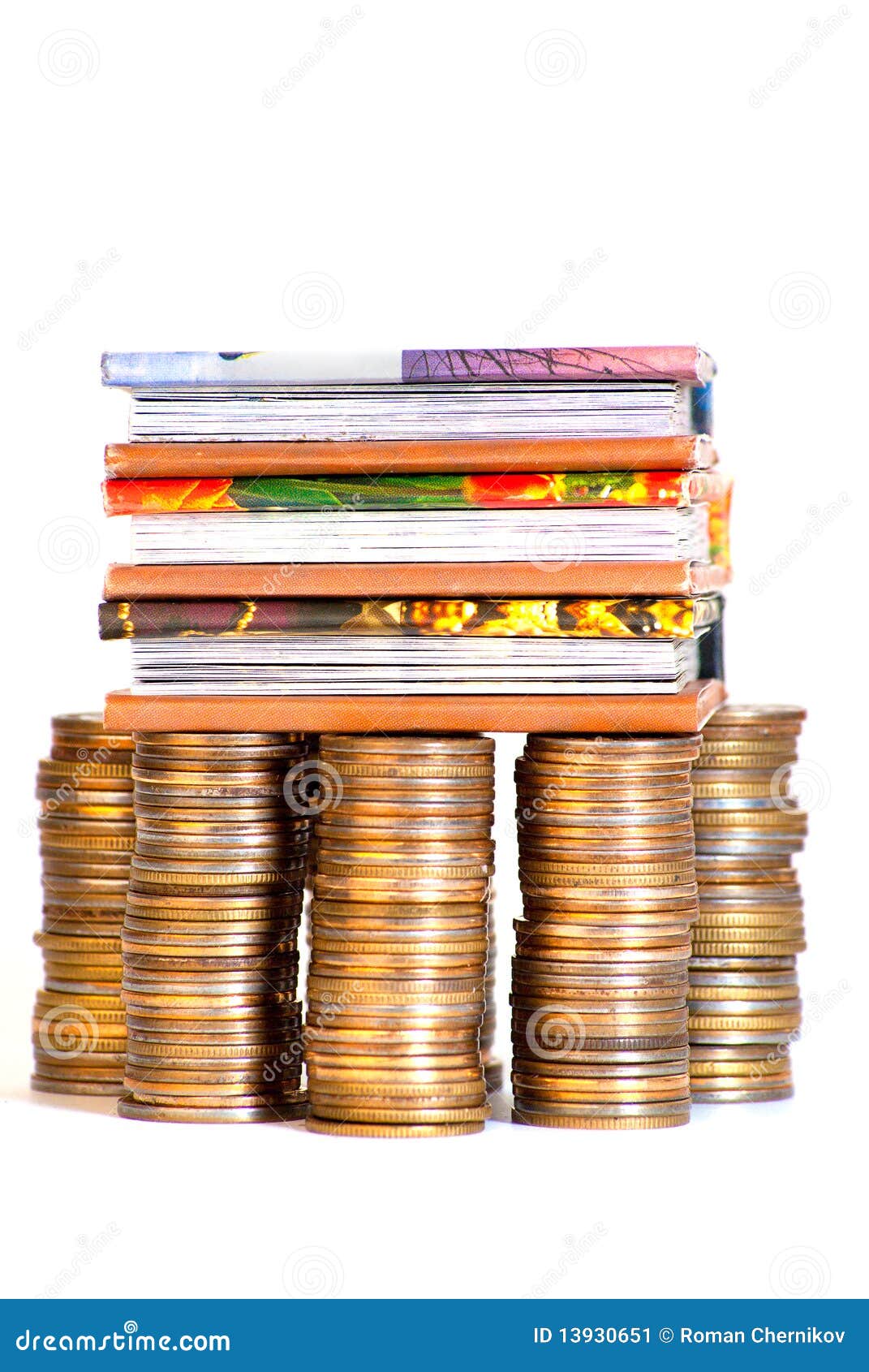 Money and books stock image. Image of book, white, cylinder - 13930651