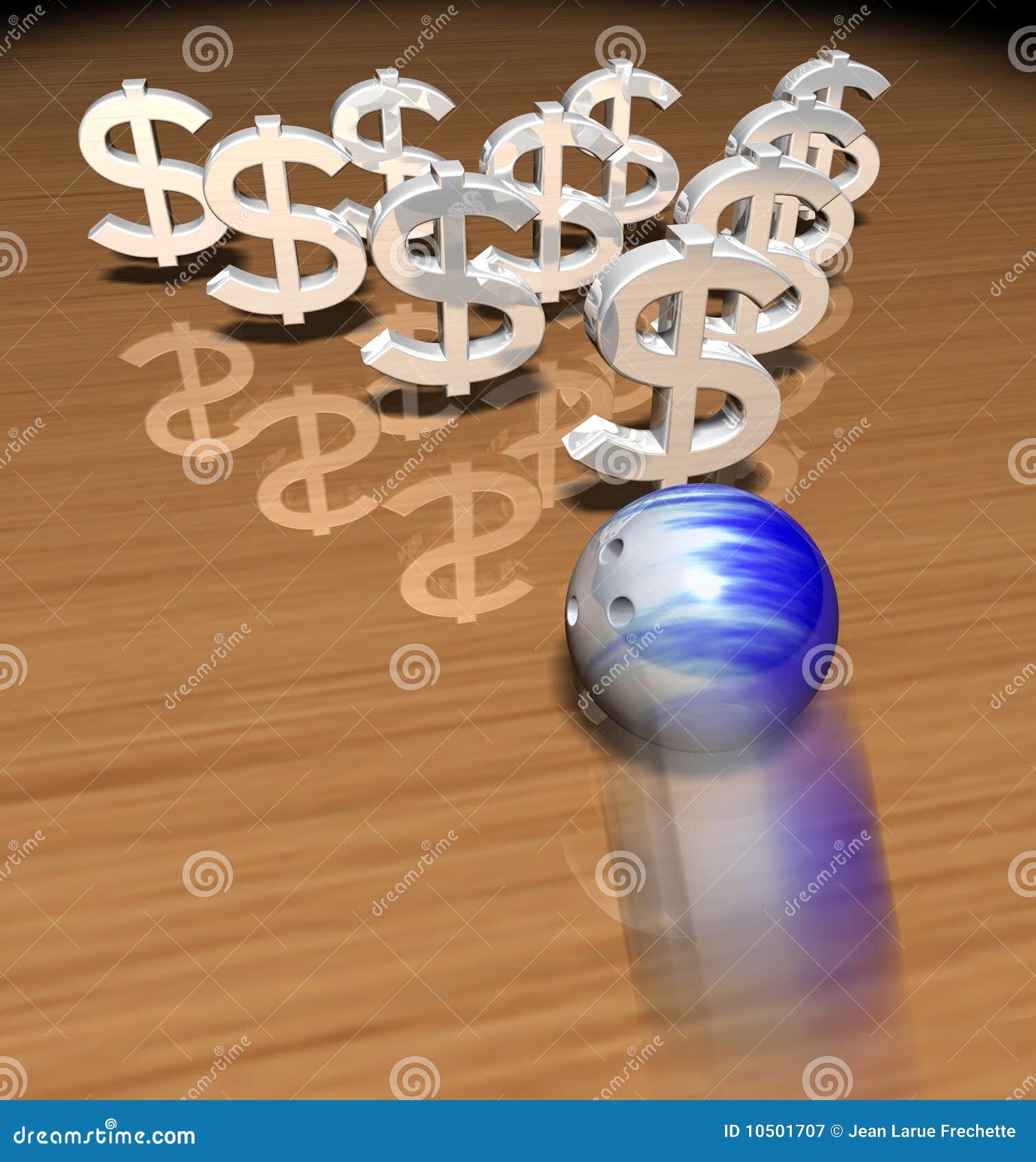 Money bowling stock illustration. Illustration of money - 10501707