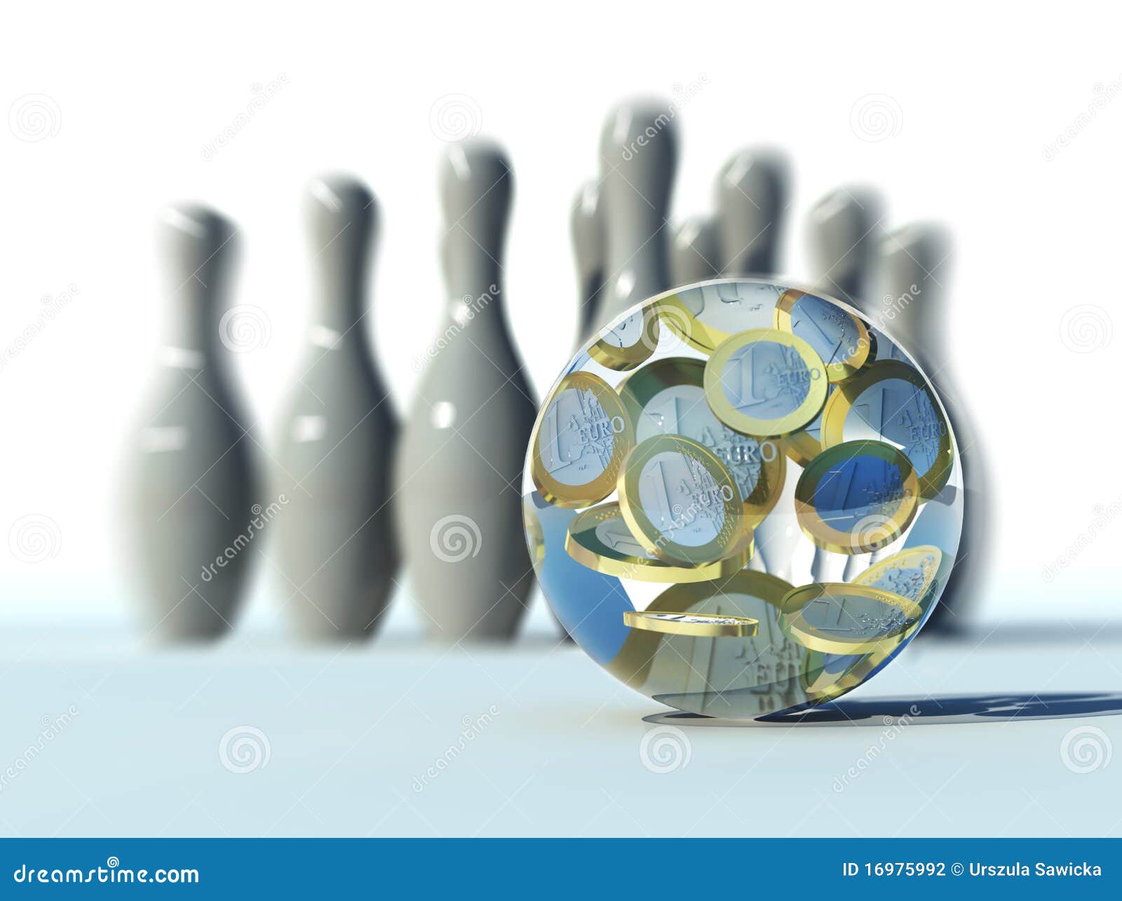 Money bowling strike stock illustration. Illustration of strike - 16975992