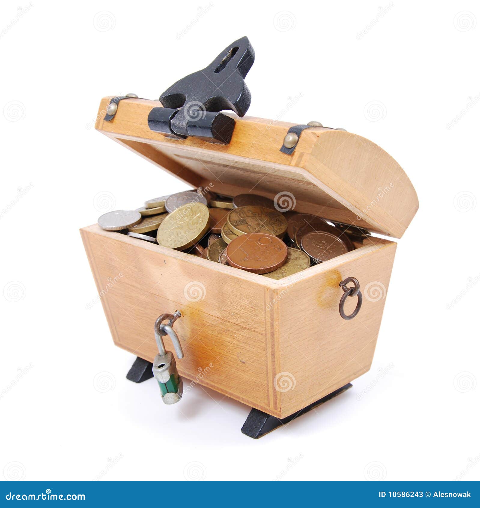Money box stock image. Image of separated, forged, full - 10586243