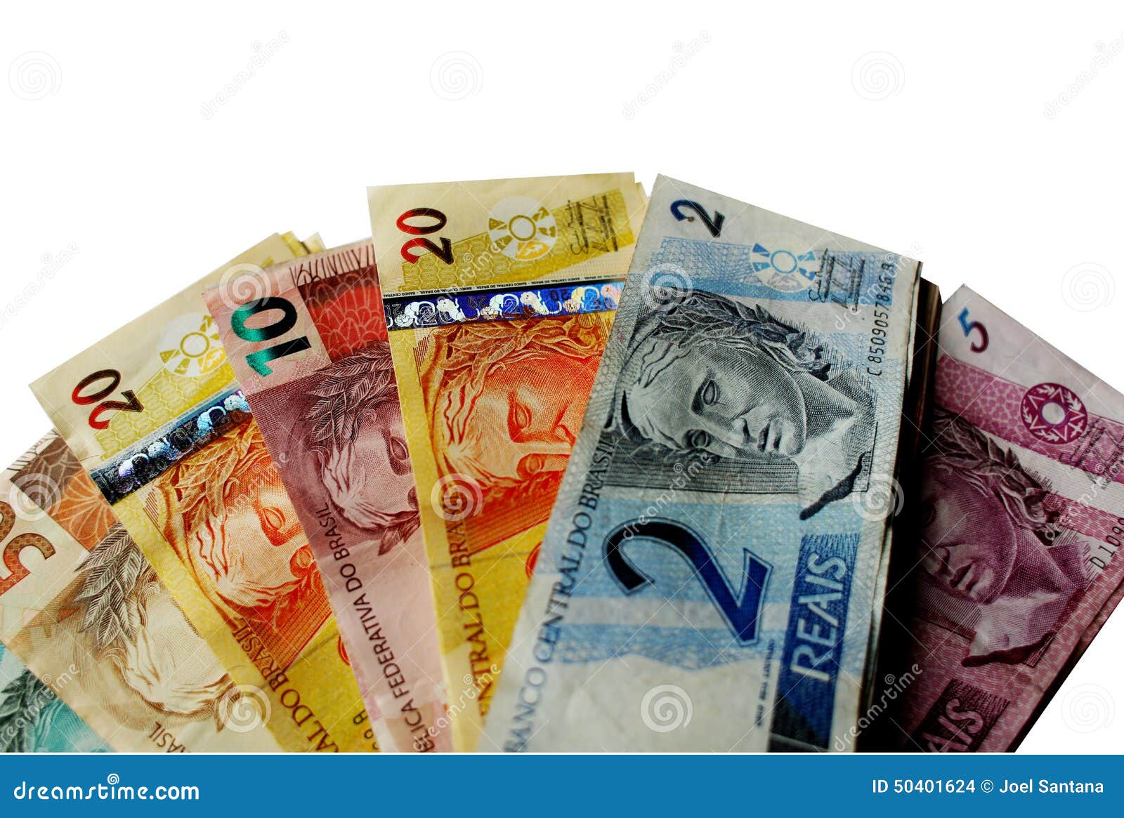 Money Brazil on White Background Stock Photo - Image of abstract, notes ...