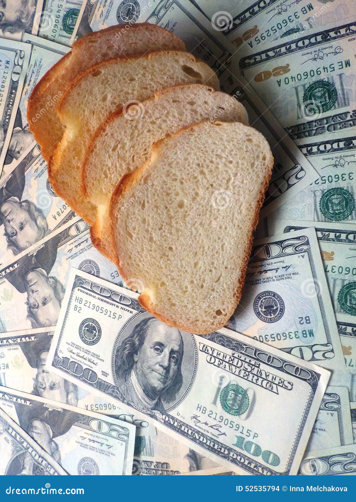 Money and bread stock photo. Image of wheat, textured - 52535794