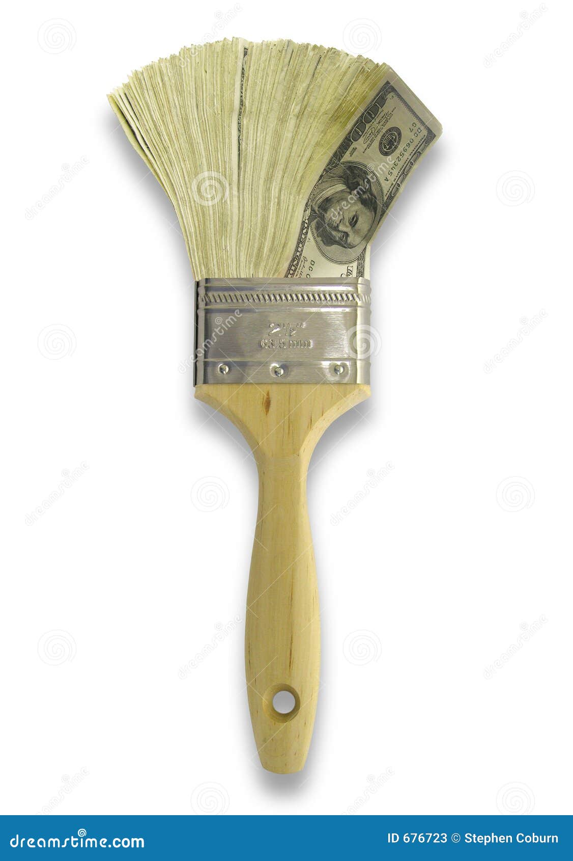 Money Brush stock image. Image of metaphor, finance, currency - 676723