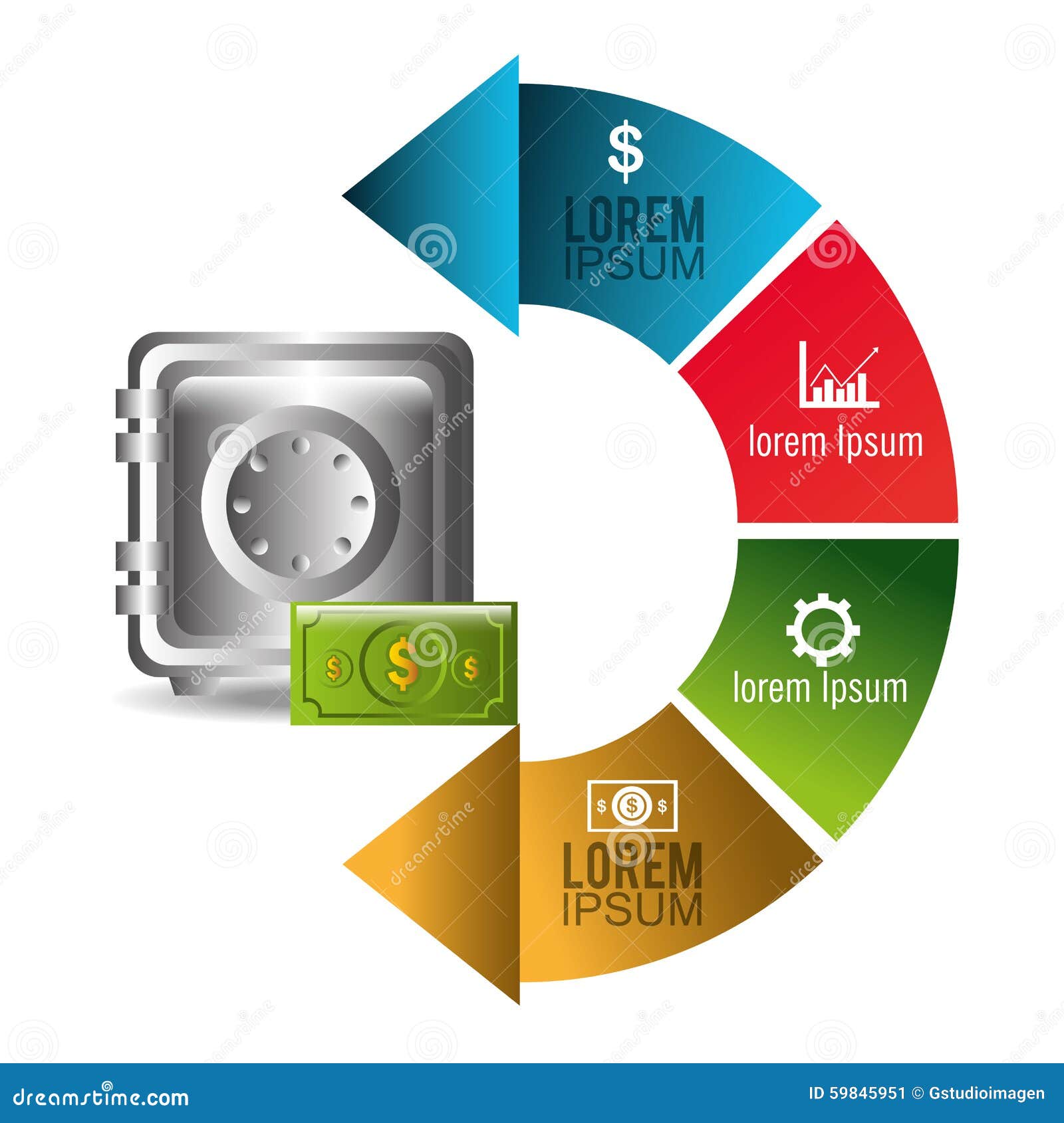 Money and Business design. stock vector. Illustration of earning - 59845951