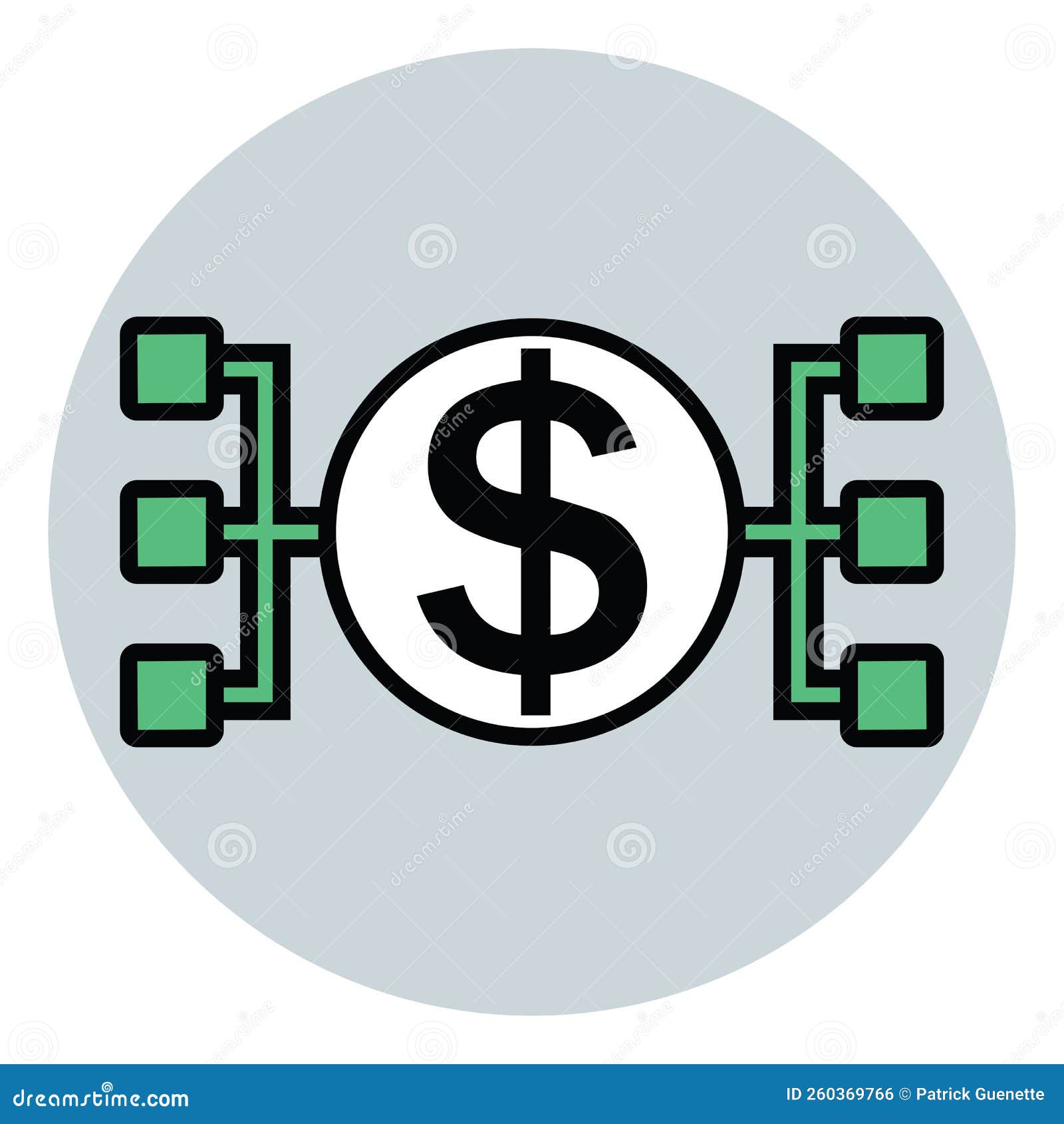 Money business, icon stock vector. Illustration of satiric - 260369766
