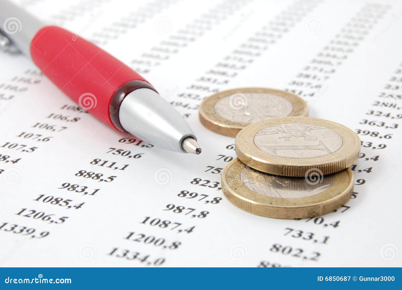 Money on business numbers stock image. Image of euro, cash - 6850687