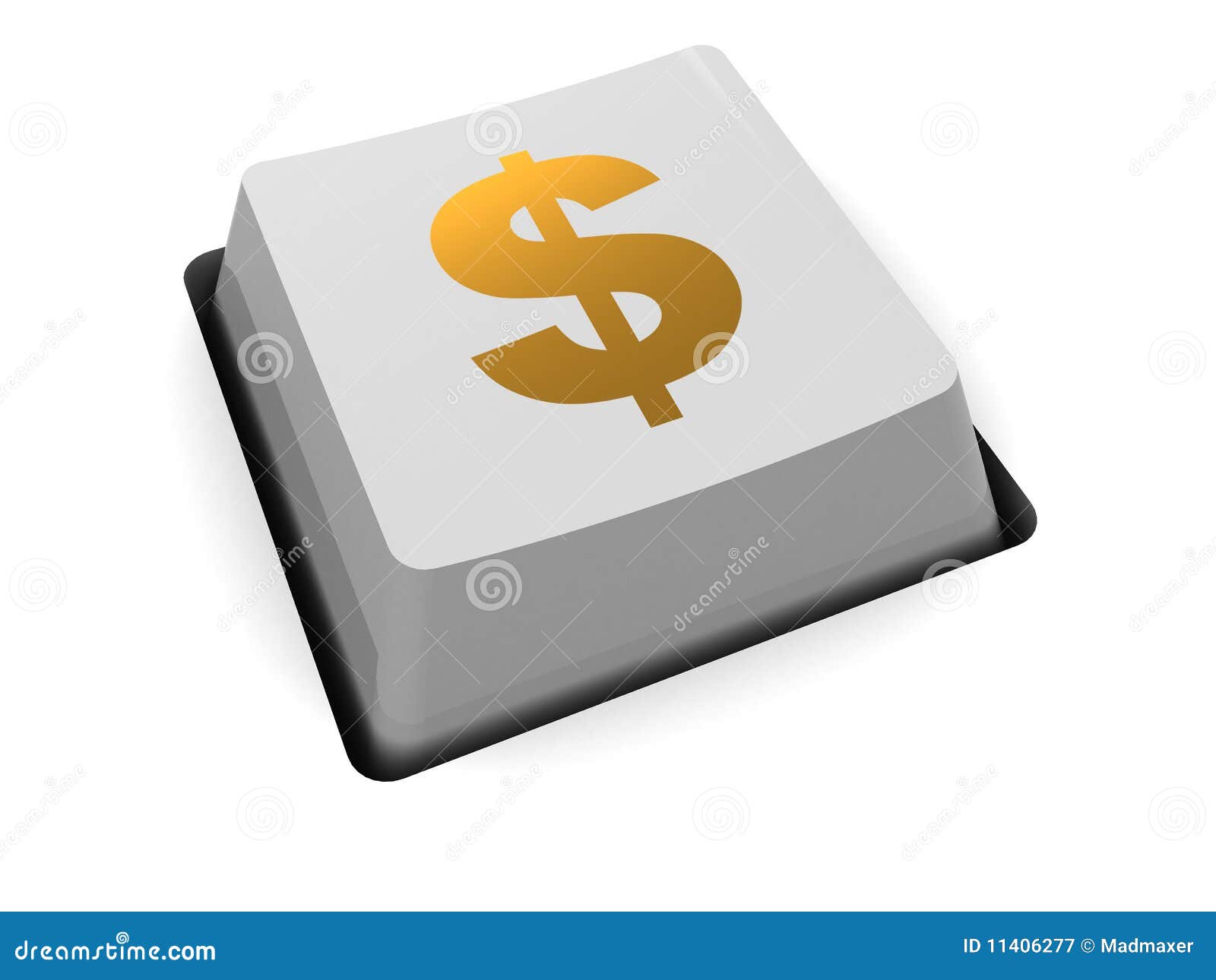 Money button stock illustration. Illustration of button - 11406277