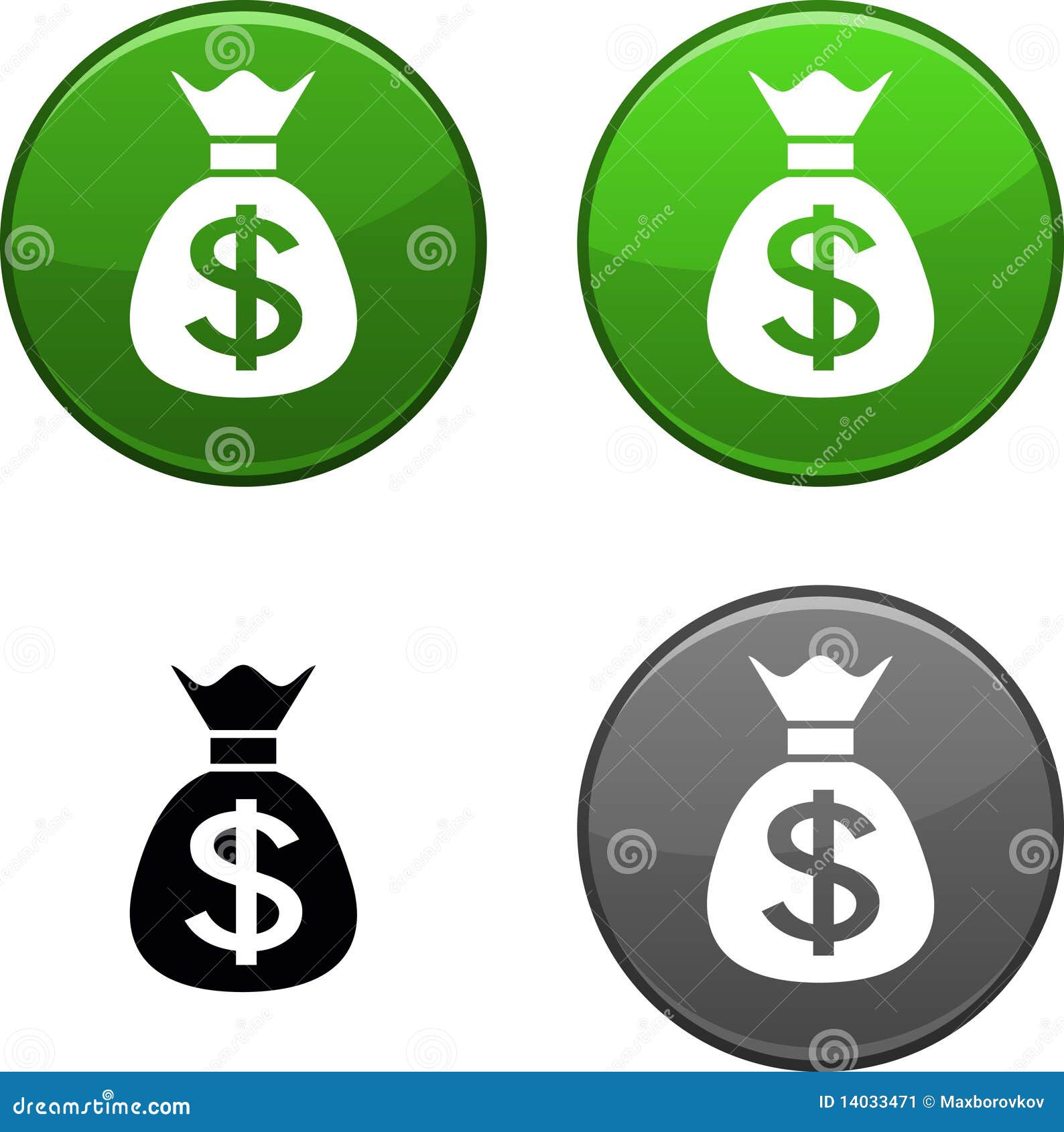 Money button. stock vector. Illustration of dollar, button - 14033471