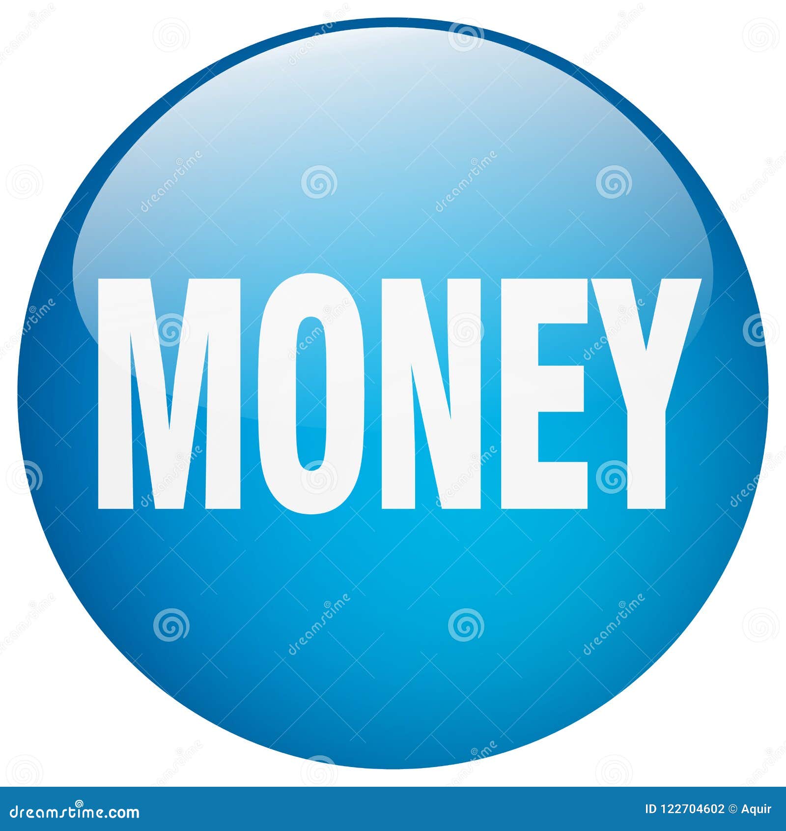 Money button stock vector. Illustration of vector, label - 122704602