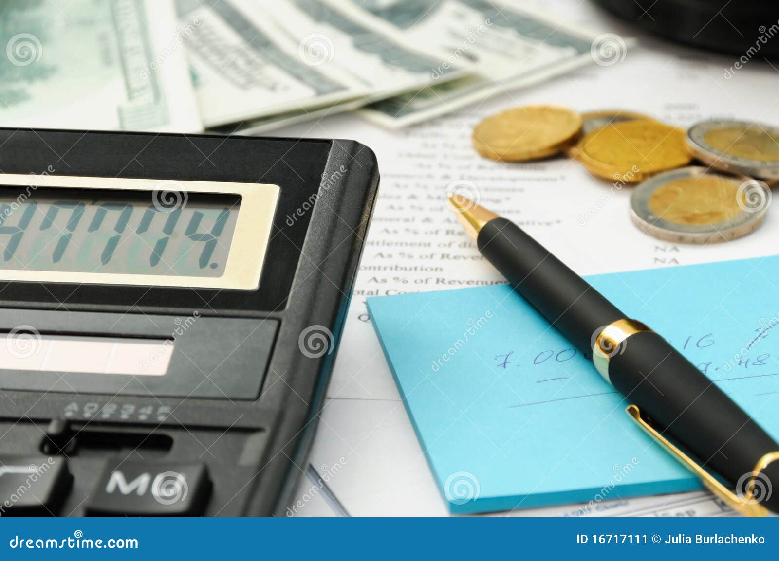 Money calculation stock image. Image of objects, message - 16717111