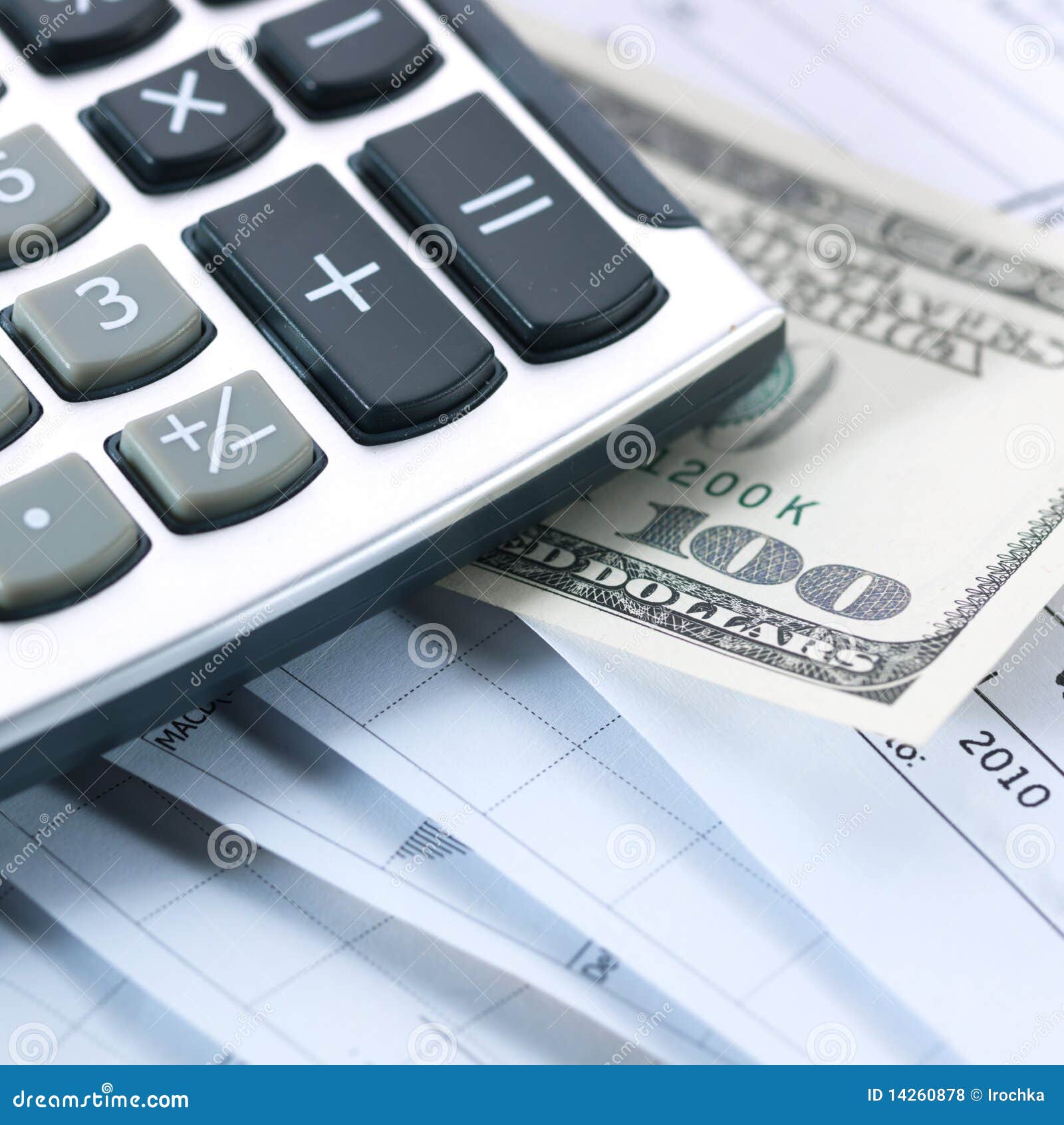 Money and calculator stock photo. Image of note, accountancy - 14260878